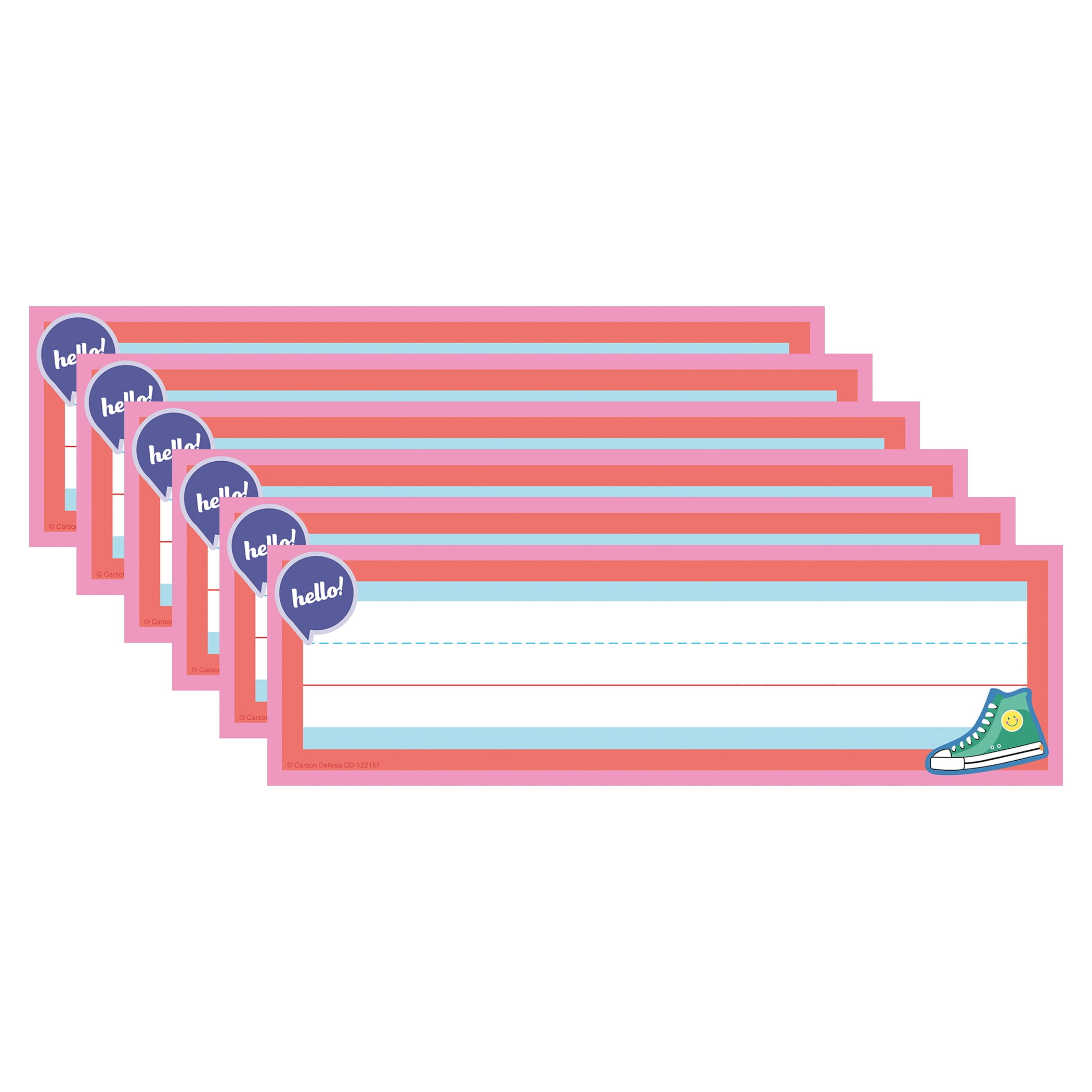 Carson Dellosa Education We Stick Together Name Plates, 36 Per Pack, 6 ...