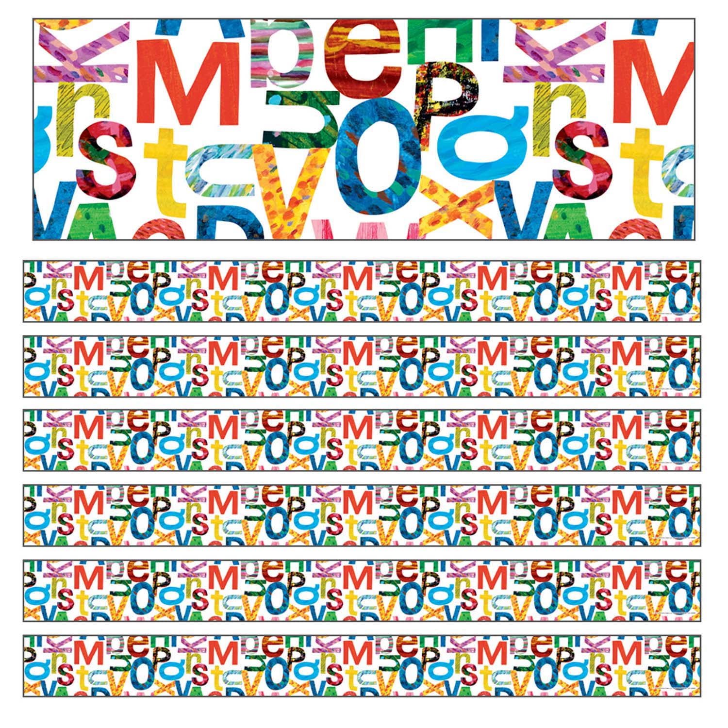 Carson Dellosa Education World of Eric Carle Letters Straight Border ...