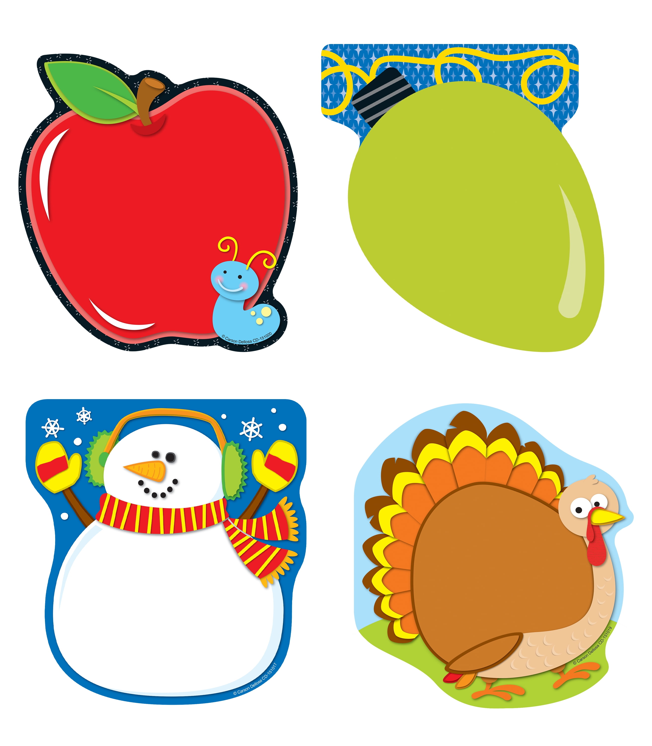 Carson Dellosa Fall & Winter Value Pack Notepad Set - Walmart Business ...