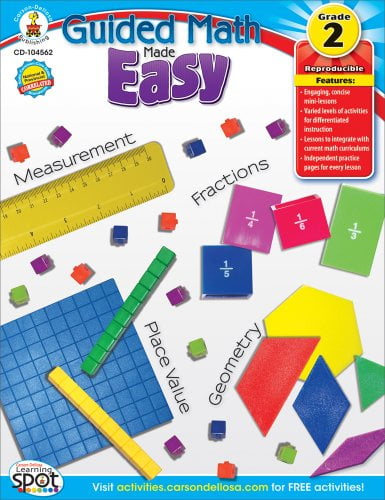 Pre-Owned Carson-Dellosa Guided Math Made Easy Activity Book, Multiple ...