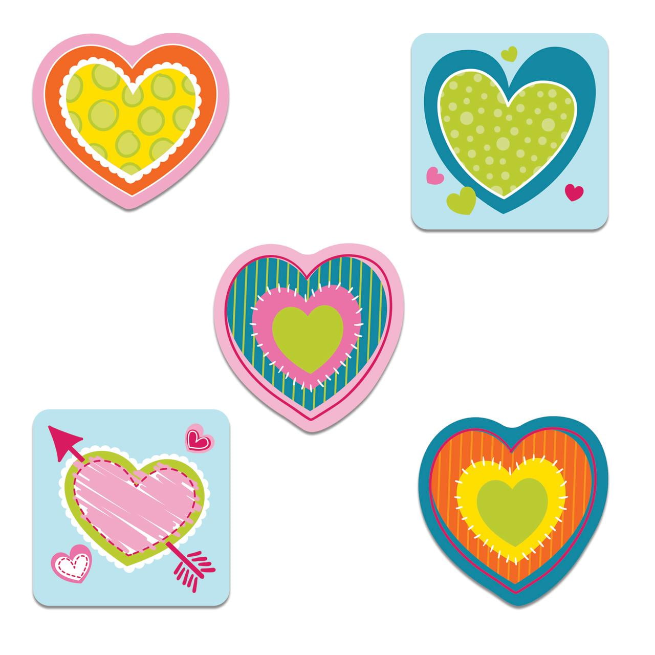 Carson Dellosa Hearts Mini Cutouts (36 cut-outs) - Walmart.com