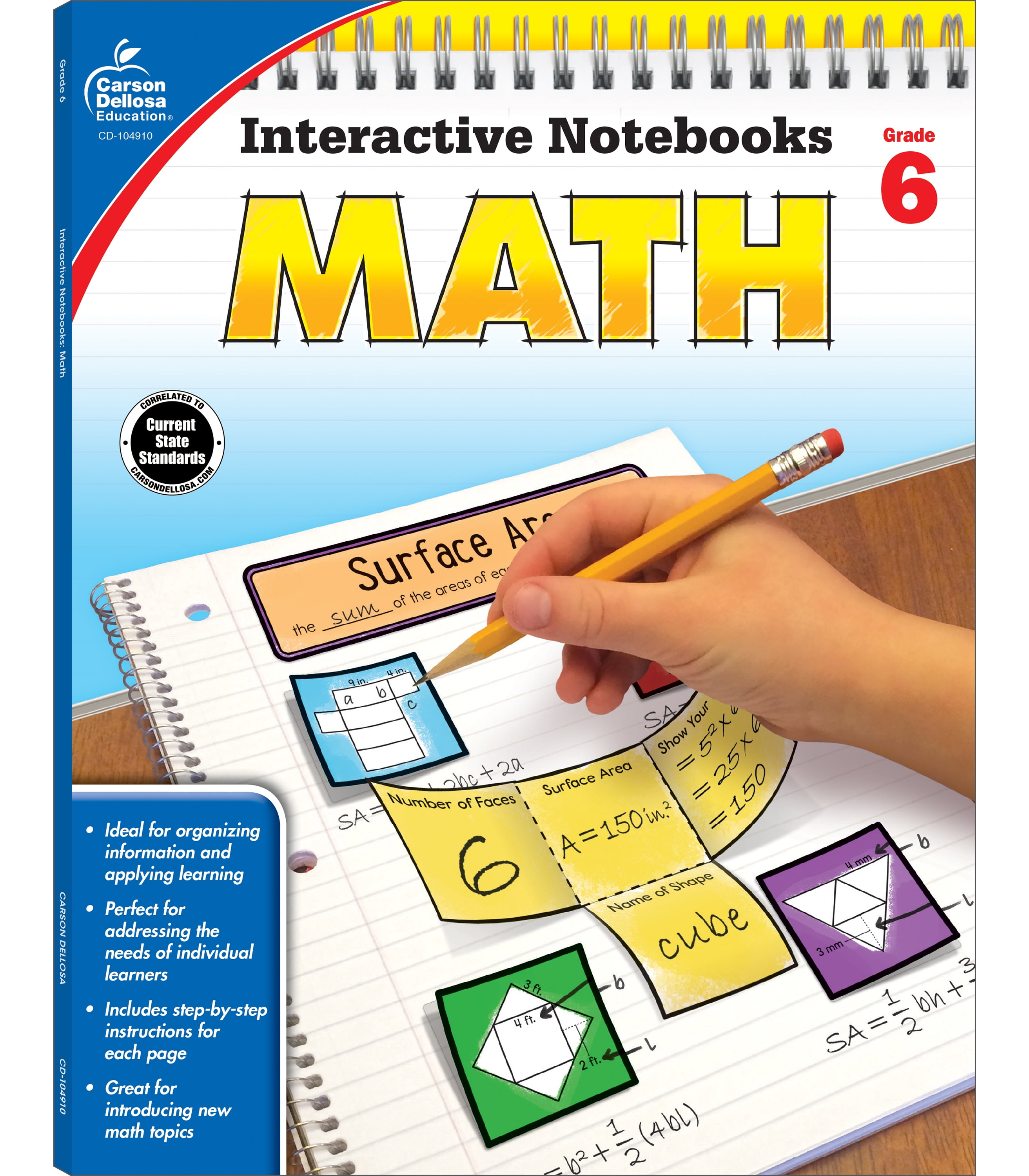 Carson Dellosa Interactive Notebooks: Math Resource Book (96 pages ...