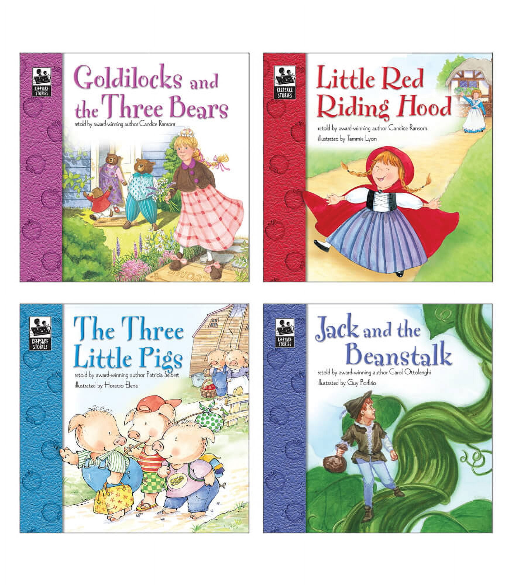 Carson Dellosa Keepsake Stories Classic Fairy Tales Collection English Book Set (4 books ...