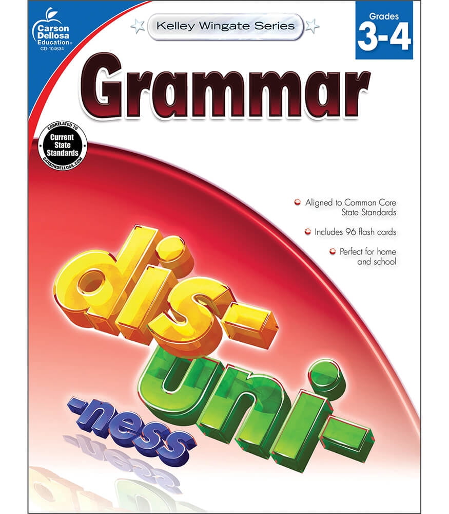 Carson Dellosa Kelley Wingate Grammar Workbook Grade 3-4 (128 pages ...
