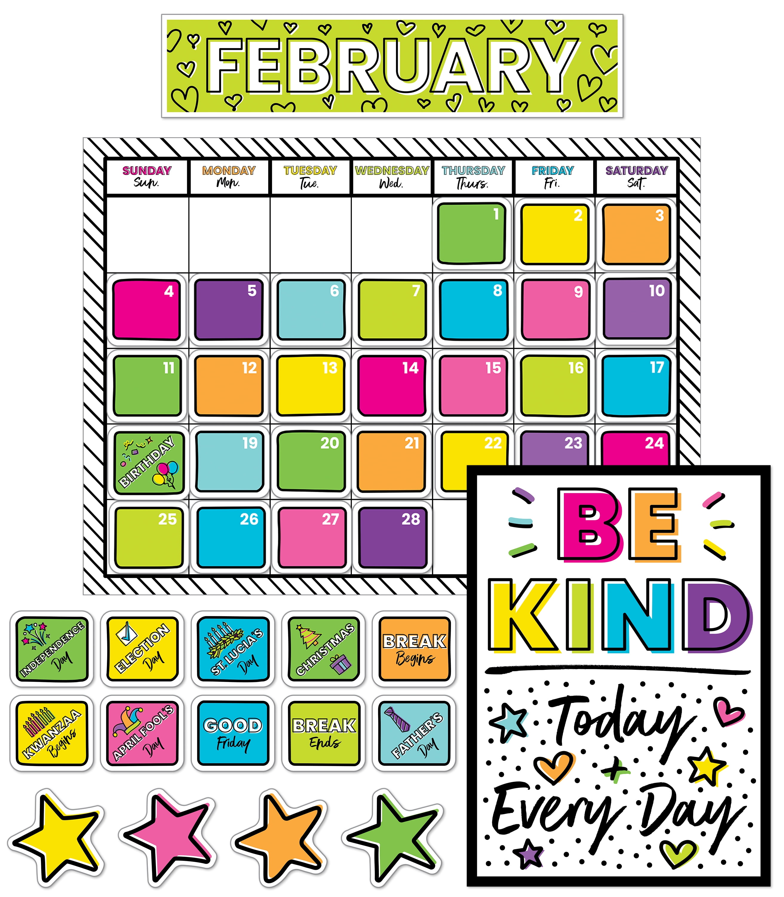 CD CARSON-DELLOSA PUBLISHING GROUP Multicolor Themed Bulletin Board ...