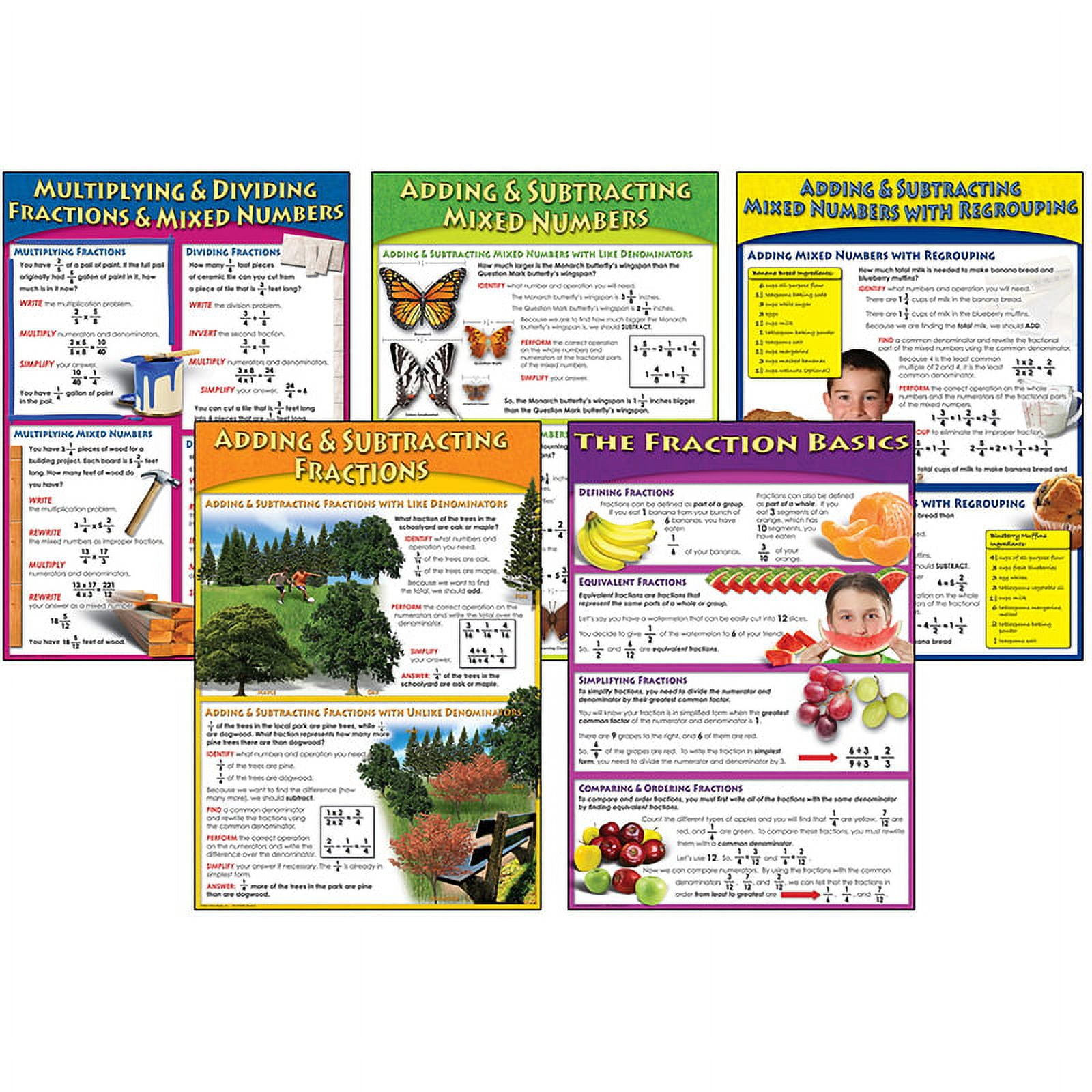 Carson Dellosa Mark Twain Mastering Fractions Bulletin Board Set 410026 ...