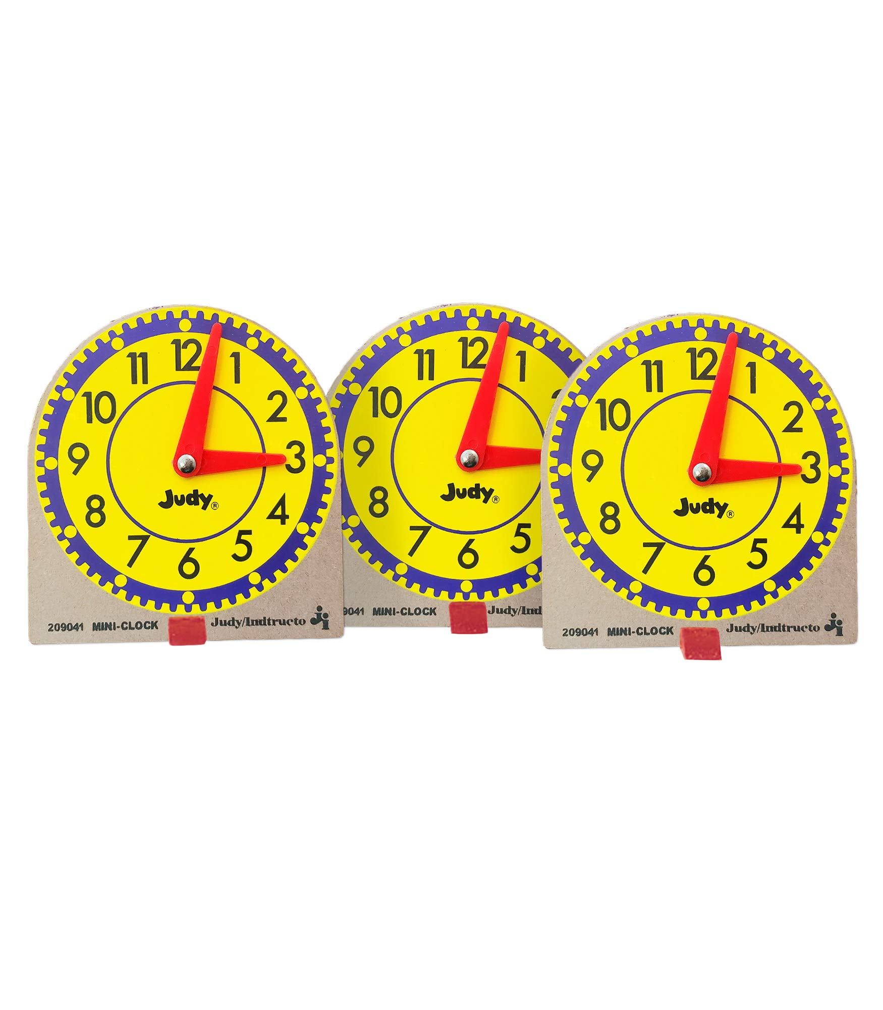 Carson Dellosa Mini Judy AIF4 Clock Telling Time Clock 12 Mini Judy ...