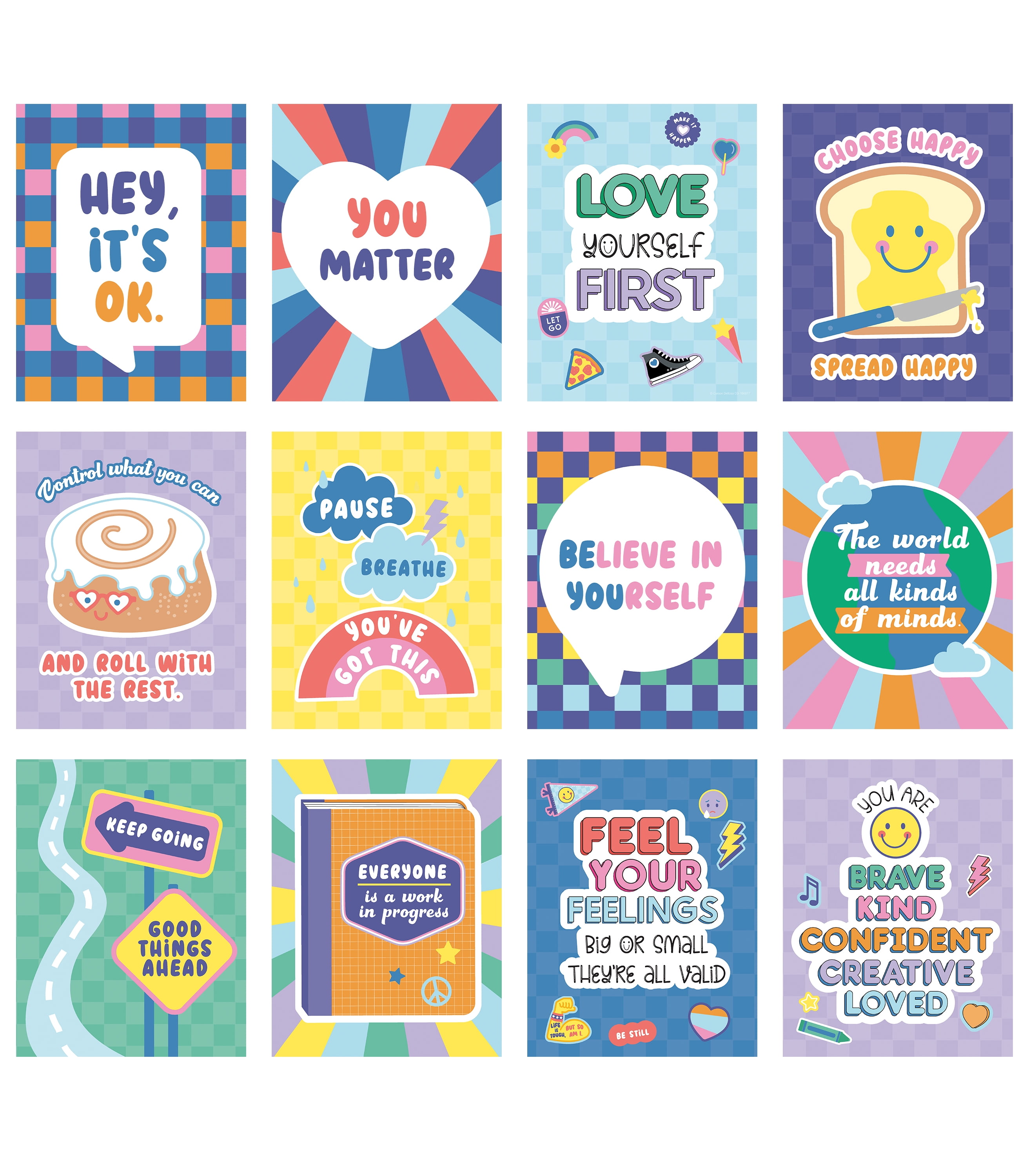 Carson Dellosa Mini Posters: We Stick Together Poster Set (12 mini ...