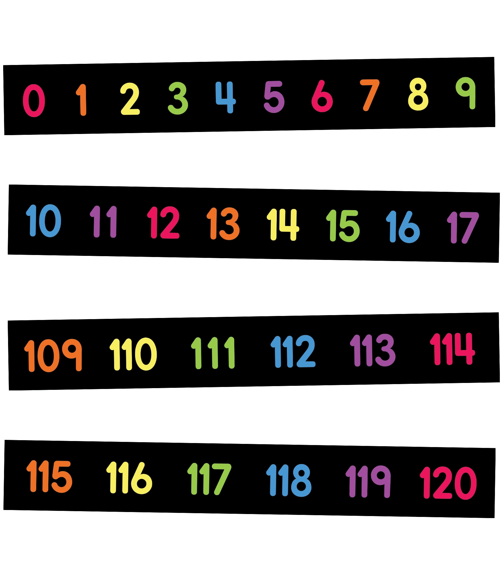 Carson Dellosa Numbers 0–120 Mini Bulletin Board Set (16 pieces ...