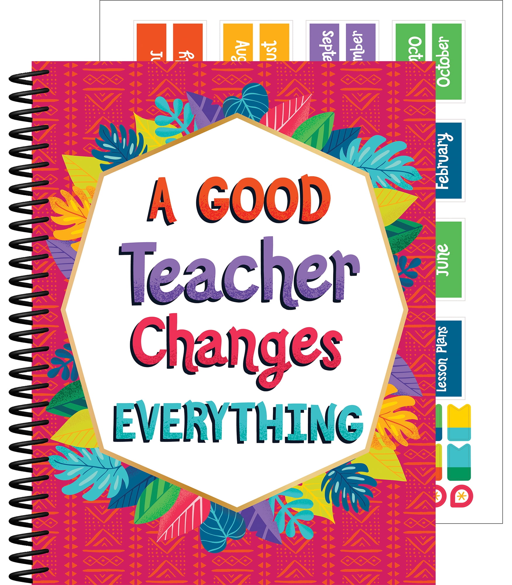 Carson Dellosa One World Teacher Planner (128 pages, 46 stickers ...
