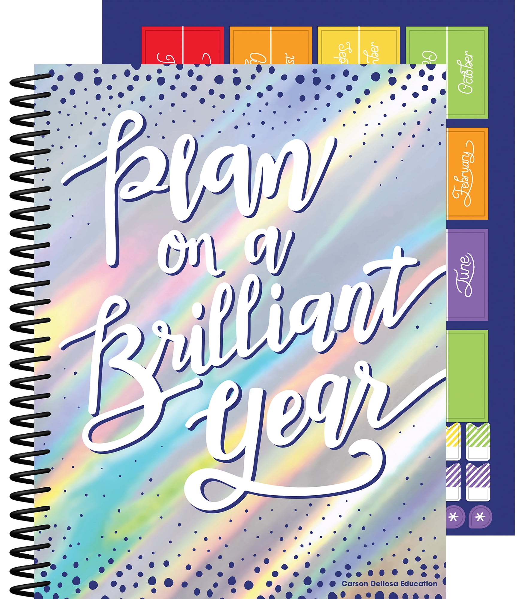 Carson Dellosa Plan on a Brilliant Year Teacher Planner (128 pages, 46 ...