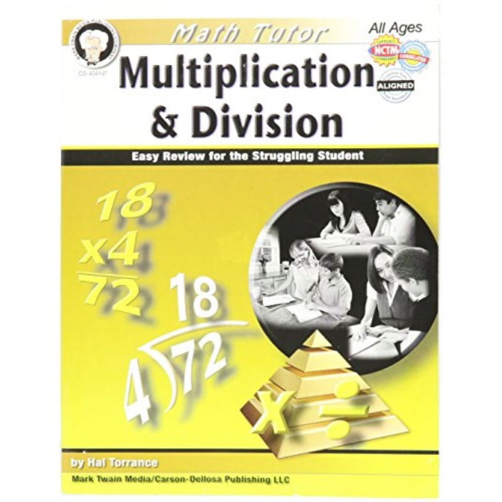 Carson Dellosa Education - Math Tutor: Multiplication and Division, Ages 9 - 14 - Walmart.com
