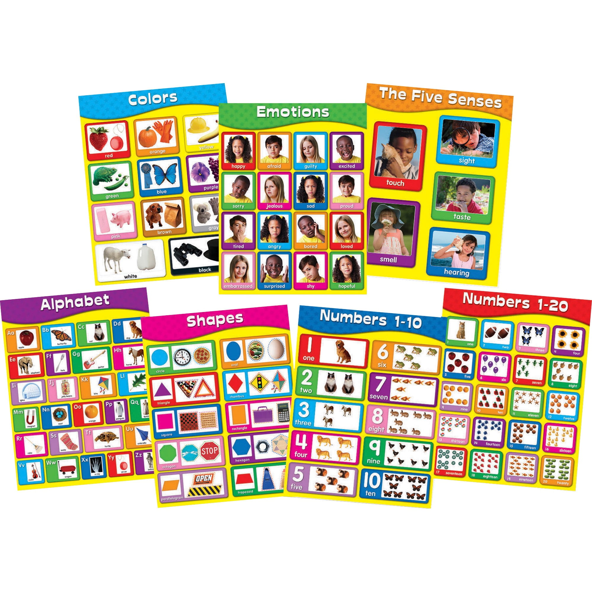 Carson-Dellosa Publishing Chartlet Set, Early Learning, 17" x 22", 1 ...