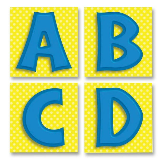 Carson-Dellosa Publishing Quick Stick Letters Set, 45 Pieces, Blue ...