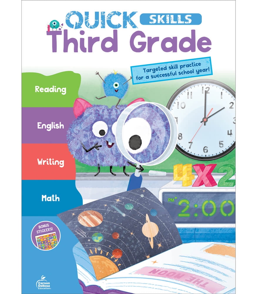 Carson Dellosa Quick Skills: Third Grade Workbook Grade 3 (80 pages, 1 ...