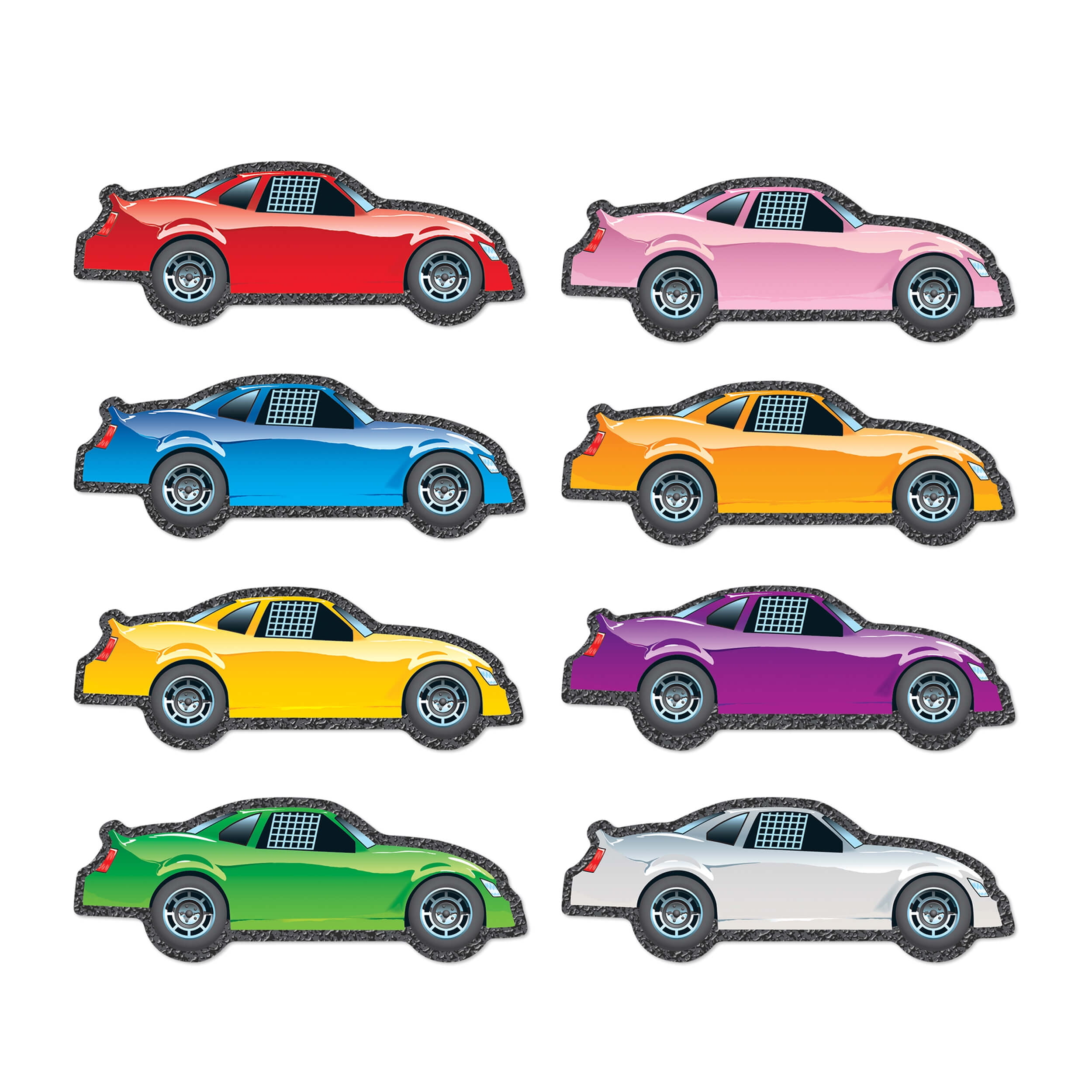 Carson Dellosa Colorful Race Cars Cutouts, 48 Assorted Pieces for ...