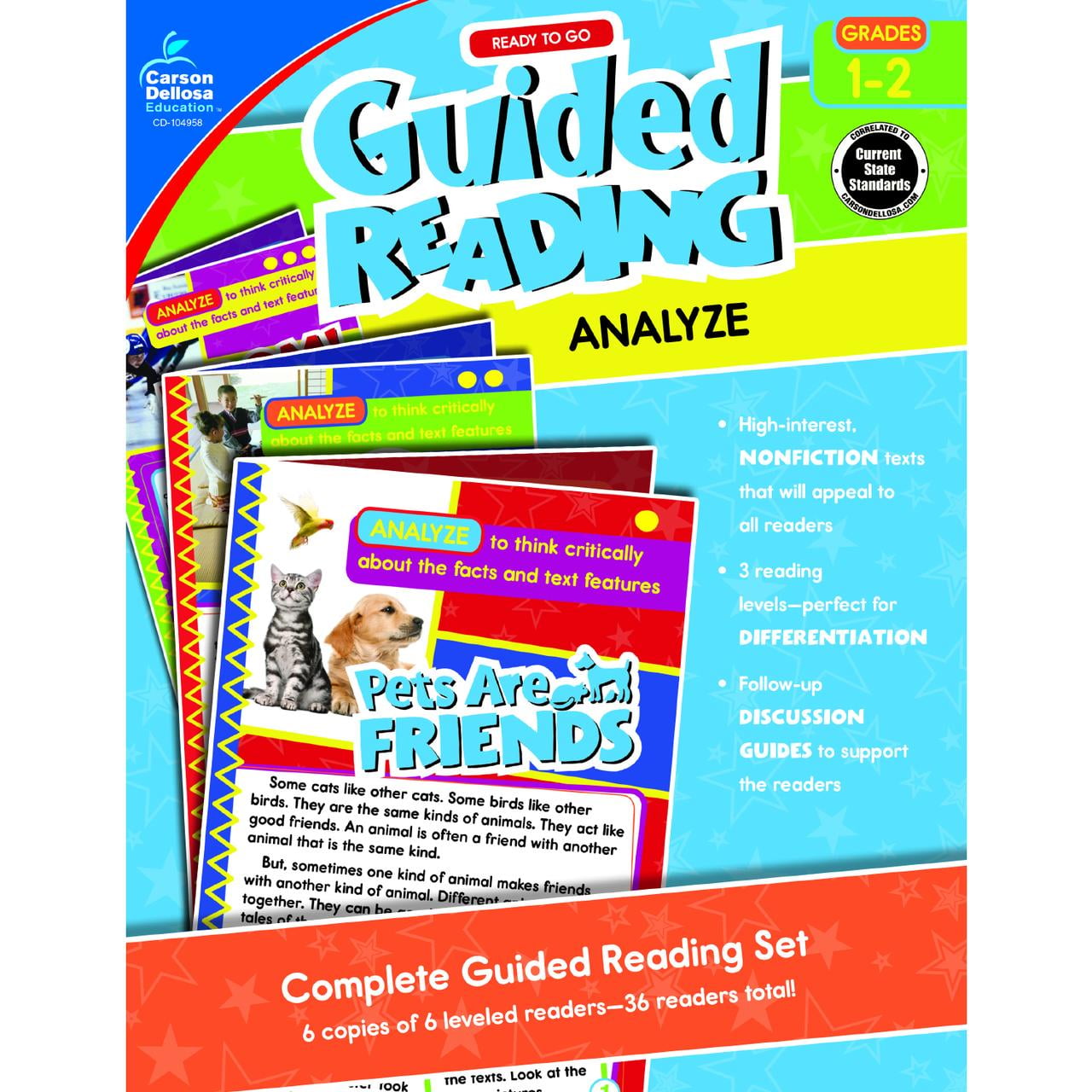 Carson Dellosa Ready to Go Guided Reading: Analyze Resource Book (80 ...