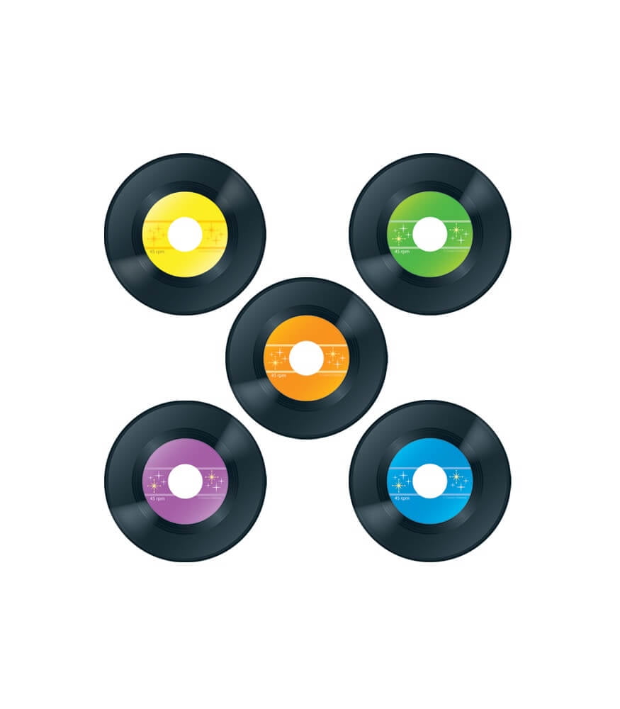 Carson Dellosa Records Cutouts (45 cut-outs) - Walmart.com