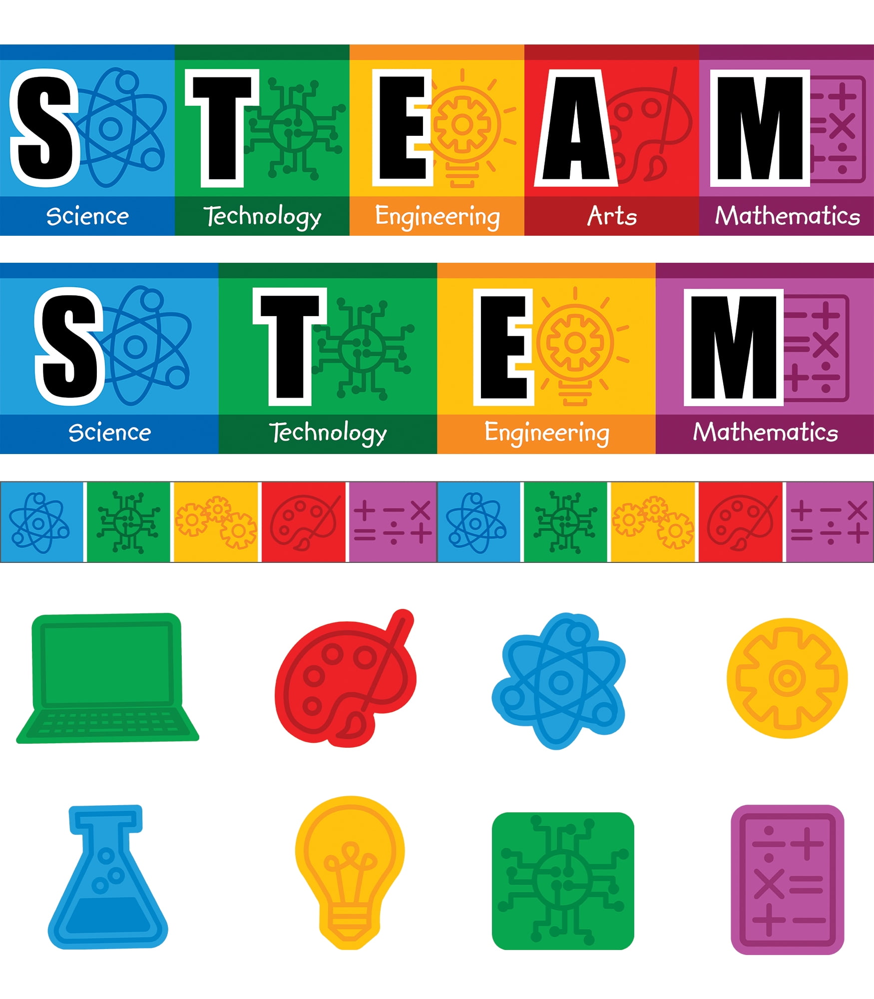 Carson Dellosa STEAM Instructional Resources Bulletin Board Set (51 ...
