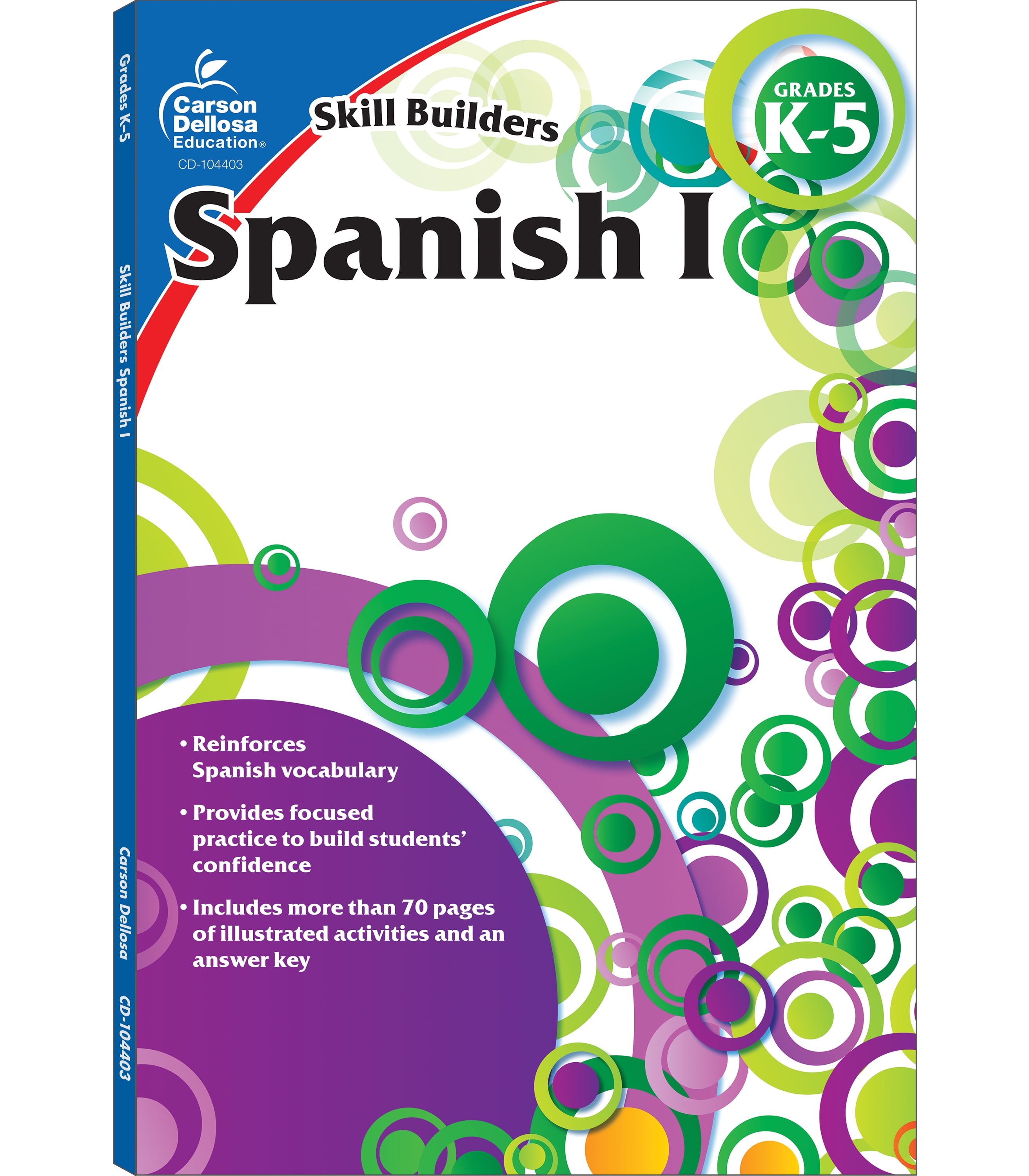 Carson Dellosa Education, Spanish Workbook, Grades K-5, 80 pages ...