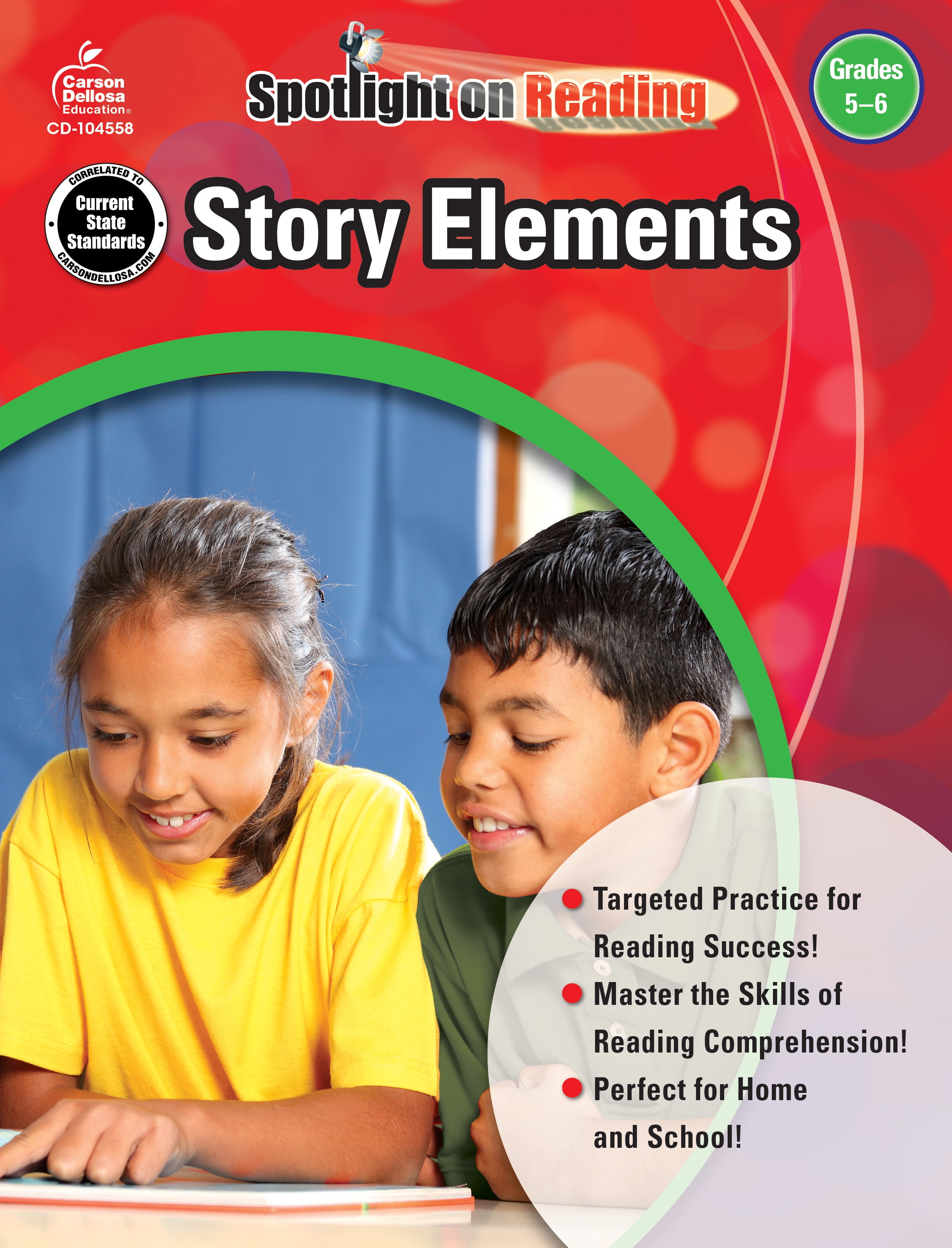 Carson Dellosa Spotlight on Reading Story Elements Resource Book Grade ...