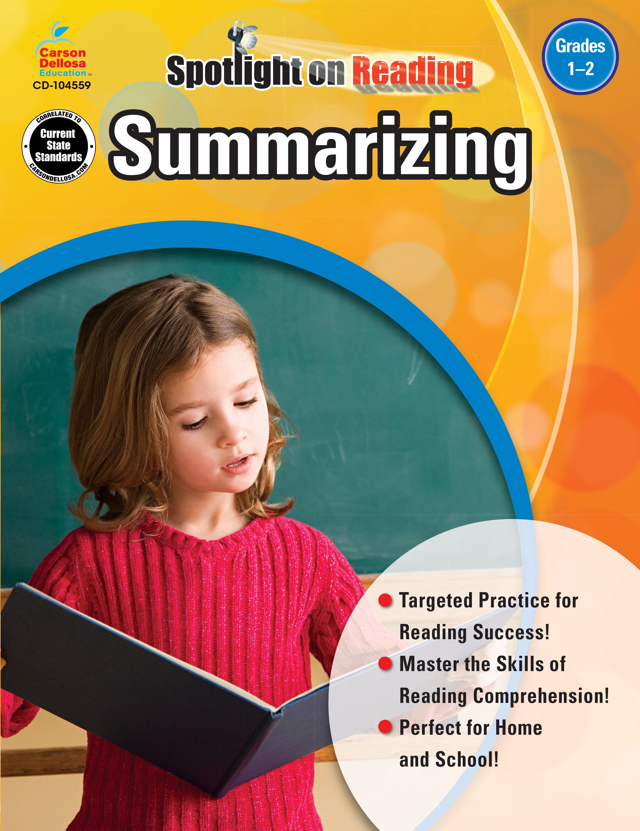 Carson Dellosa Spotlight on Reading Summarizing Resource Book Grade 1-2 ...