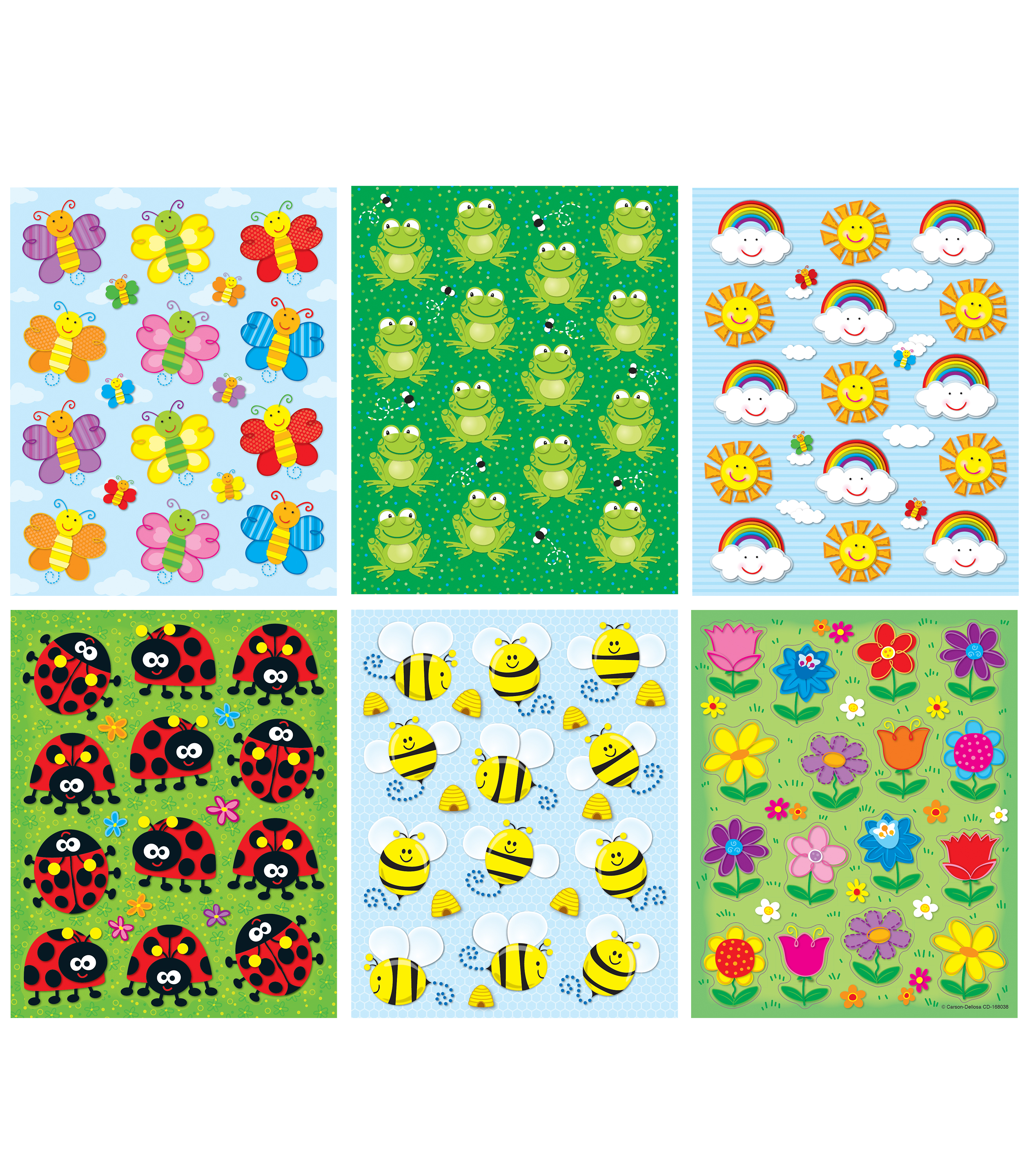 Carson Dellosa Spring & Summer Sticker Collection (492 stickers ...