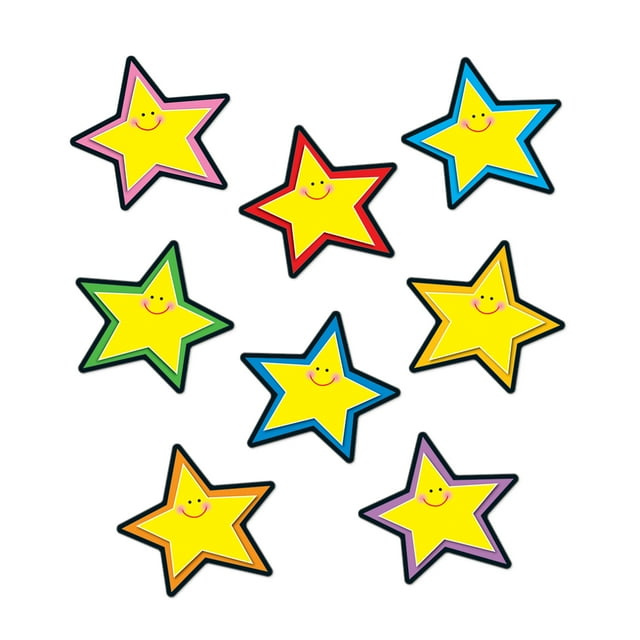 Carson Dellosa Stars Yellow Assorted Cutouts (36 cut-outs) - Walmart ...