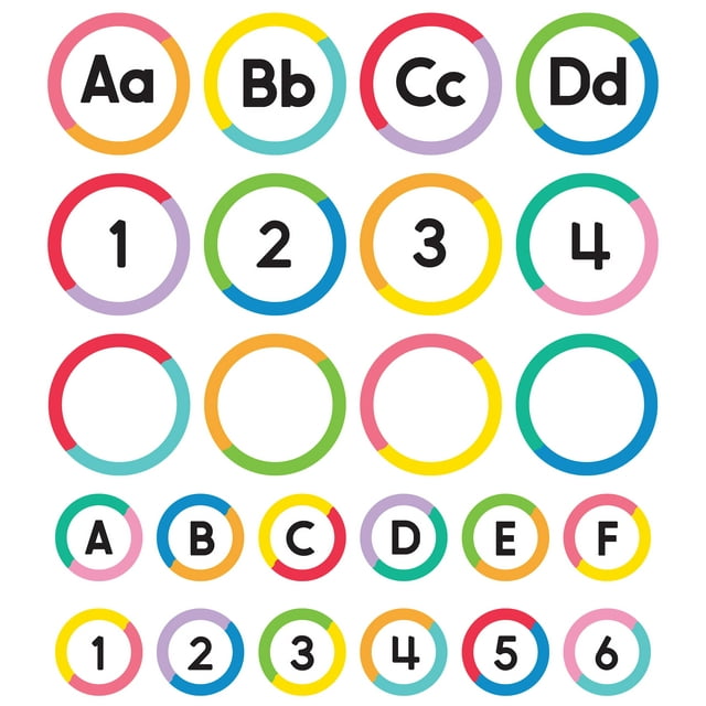 Carson Dellosa Student Numbers and Word Wall Letters Mega Pack Cutouts ...