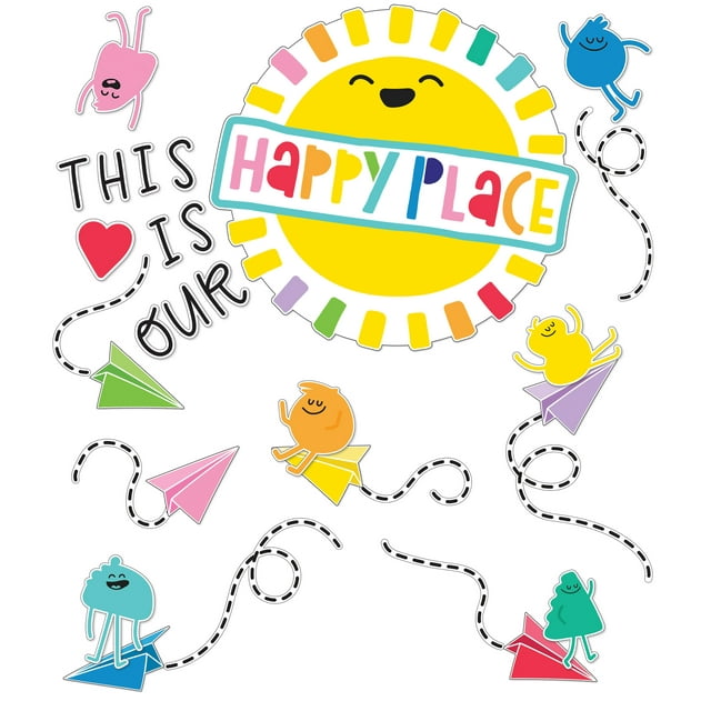 Carson Dellosa This Is Our Happy Place Bulletin Board Set (58 pieces ...