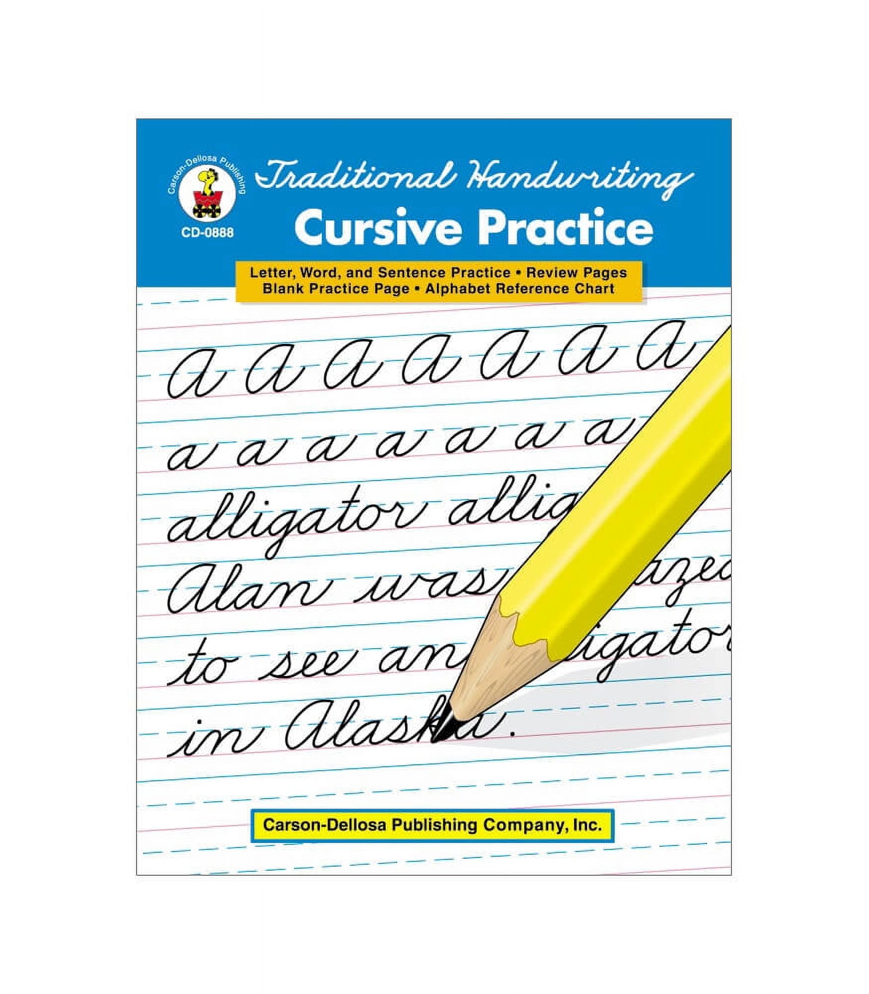 Carson Dellosa Traditional Handwriting: Cursive Practice Resource Book ...
