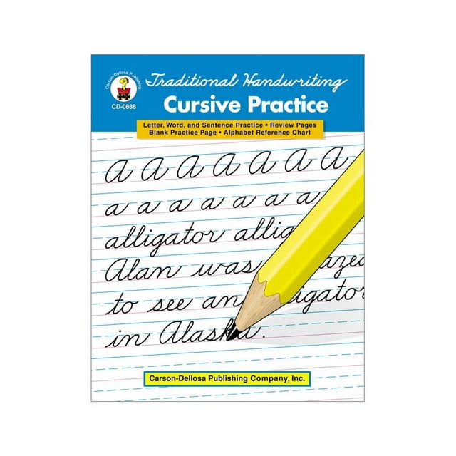 Carson Dellosa Traditional Handwriting: Cursive Practice Resource Book ...