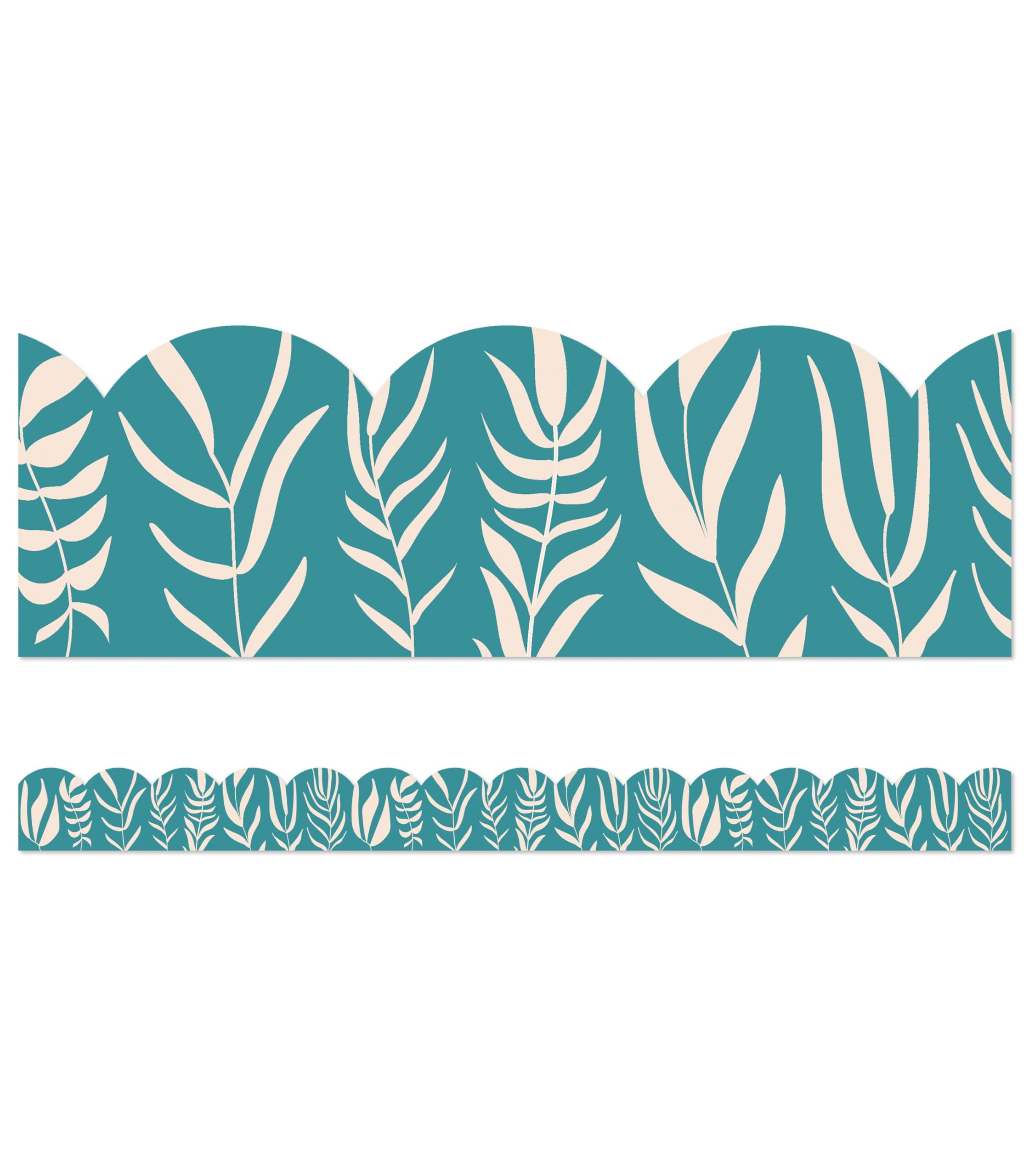 Carson Dellosa True to You 39 Feet Leafy Teal Bulletin Board Borders ...