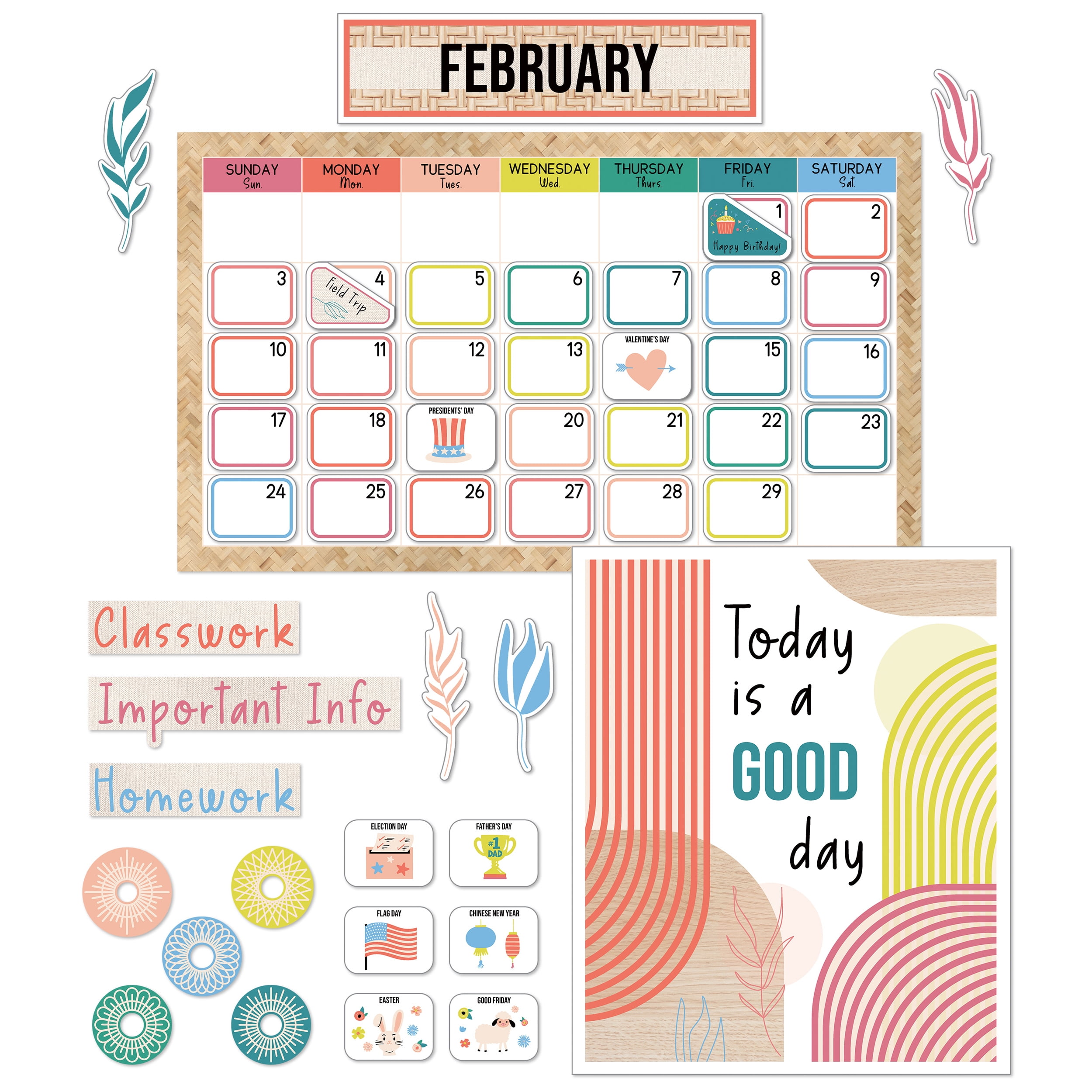 Carson Dellosa True to You Classroom Calendar Bulletin Board Set (137 ...