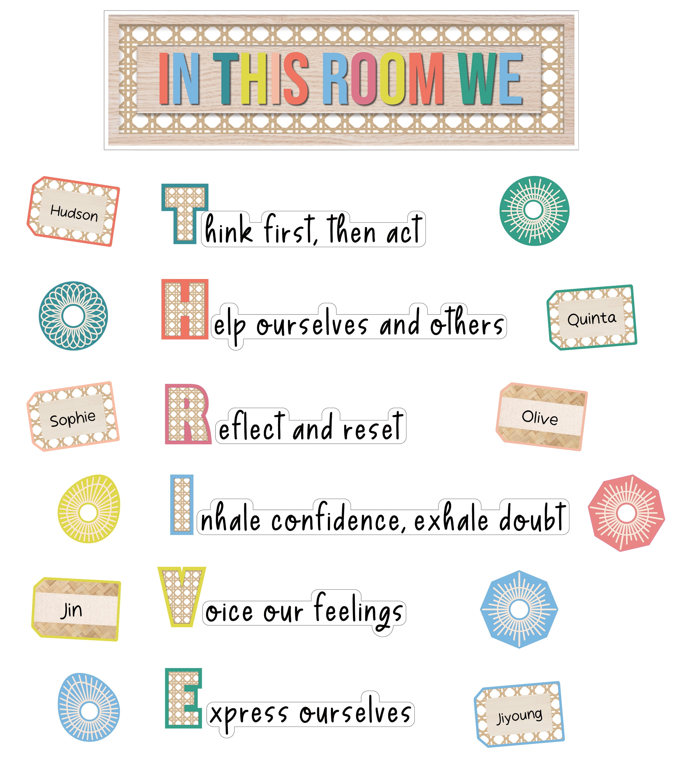 Carson Dellosa True To You In This Room We Thrive Bulletin Board Set