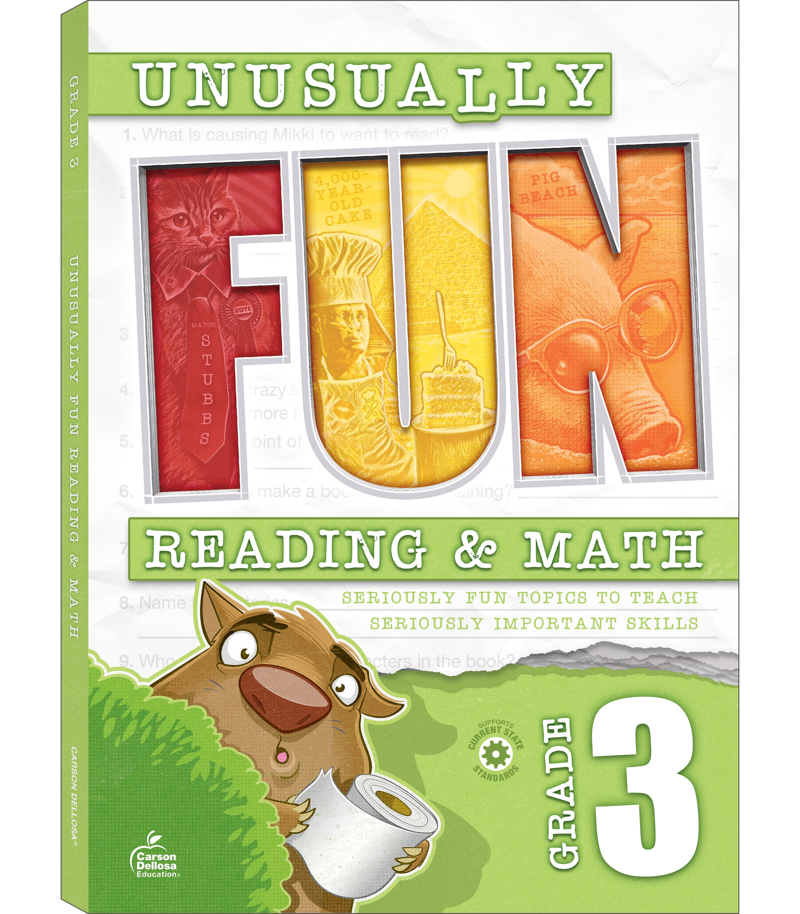 Carson Dellosa Unusually Fun Reading & Math Workbook (256 pages ...