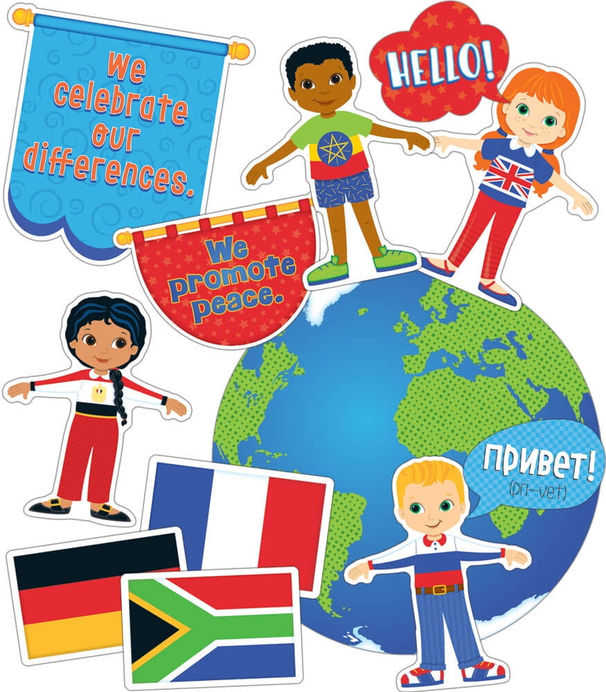 Carson Dellosa We Are Global Citizens Bulletin Board Set (42 pieces ...