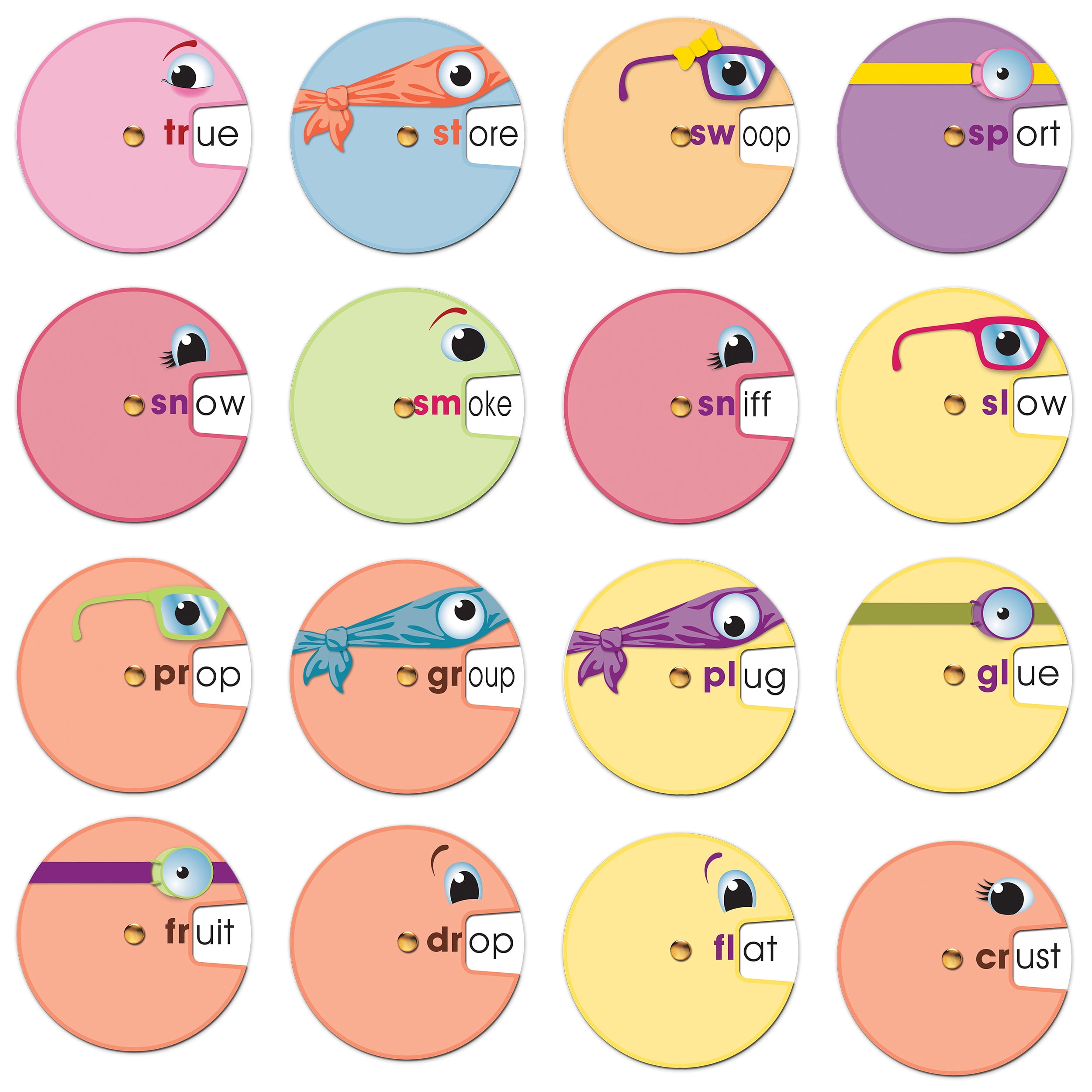 Carson Dellosa Word Wheels: Beginning Blends Language Arts Manipulative ...