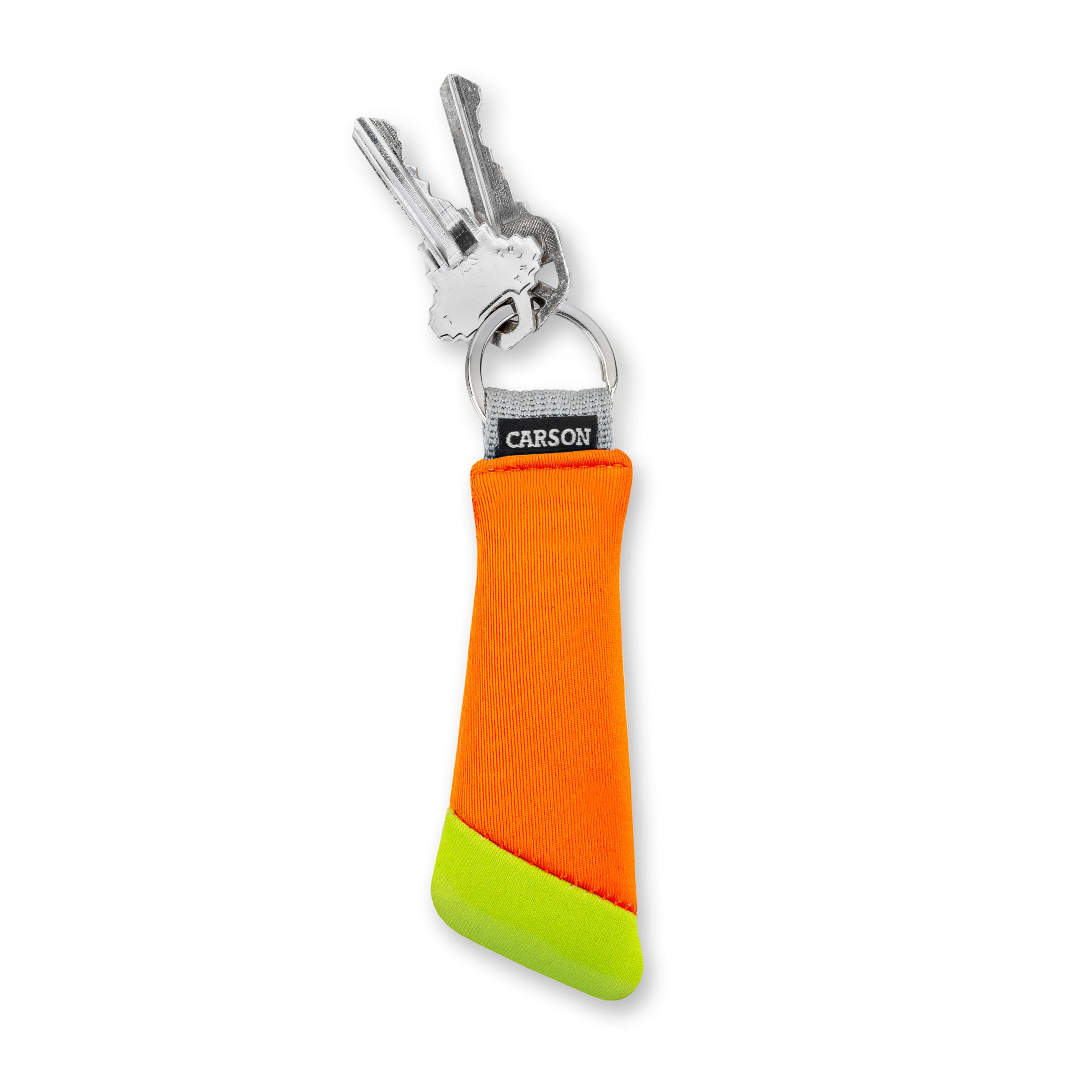 Carson Floating Keychain, Green/Orange Neoprene Foam-Core Water Sports ...