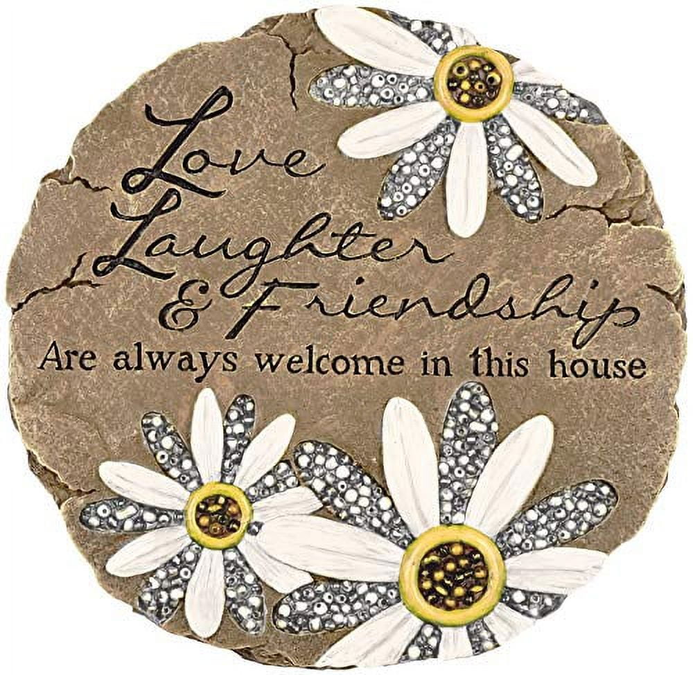 Carson Friendship Garden Stone, Daisy Stepping Stone, Beadworks Decor ...