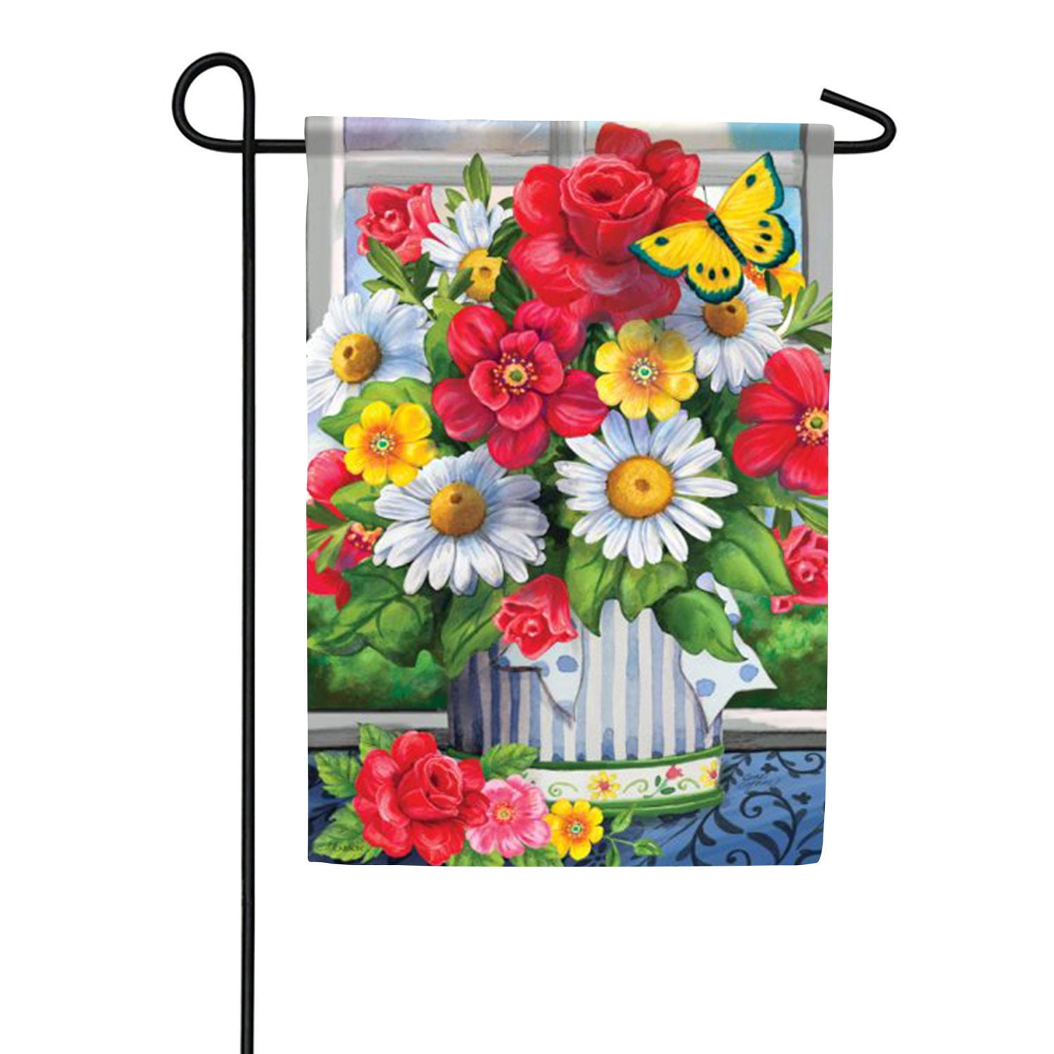 Carson In Full Bloom Garden Flag, 12.5 x 18 inch Double Sided, Rose ...