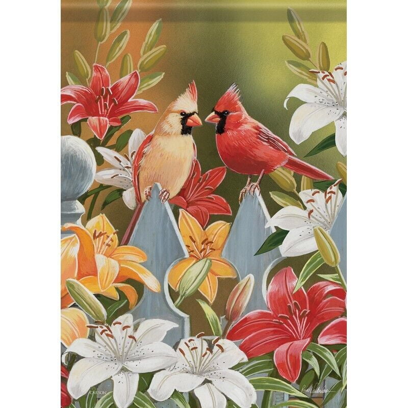 Carson Garden Flag - Cardinal Pair - Walmart.com