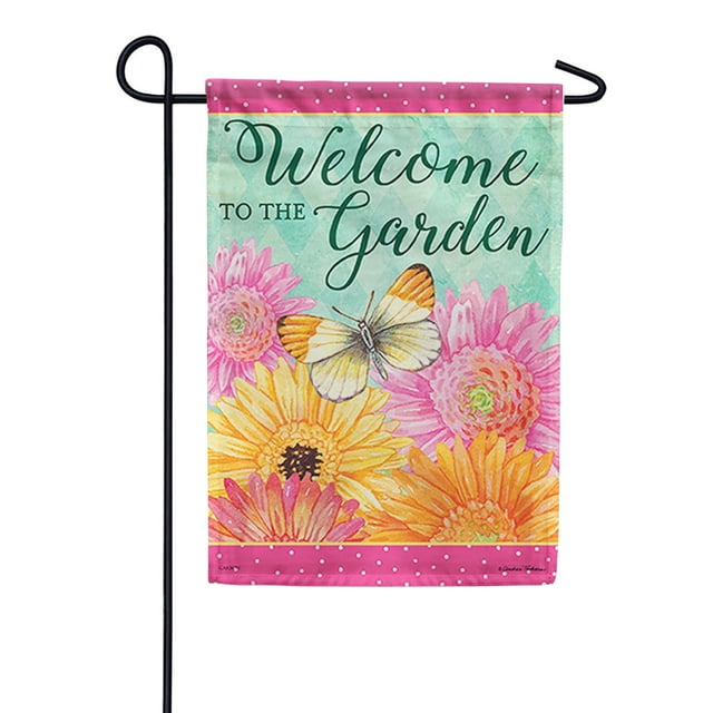 Carson Garden Flag - Spring Daisies, Dura Soft Double Sided Garden Flag ...