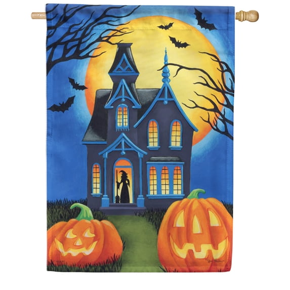 Carson Haunted House House Flag, 28 x 40 inch Double Sided, Halloween ...
