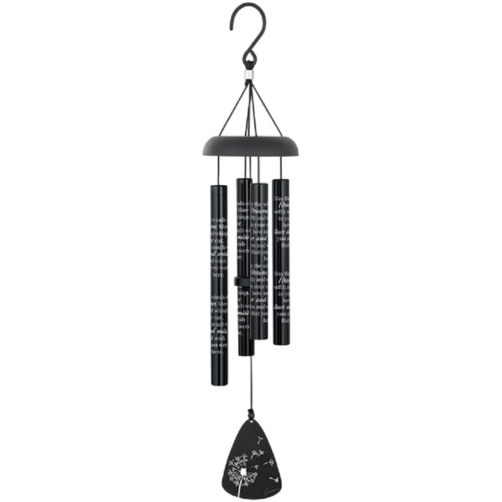 Carson Home 63203 Winds of Heaven Sonnet Chime, Black, 21-inch Length ...