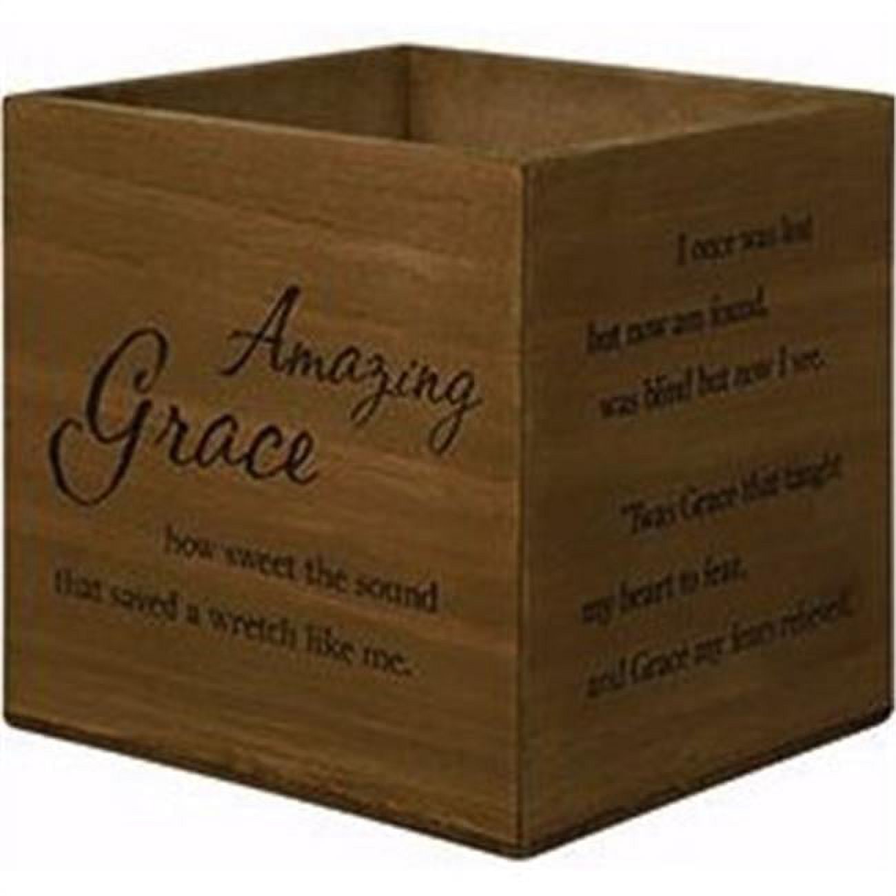 Carson Home Accents 134583 5.5 x 5.5 in. Amazing Grace Keepsake Box ...
