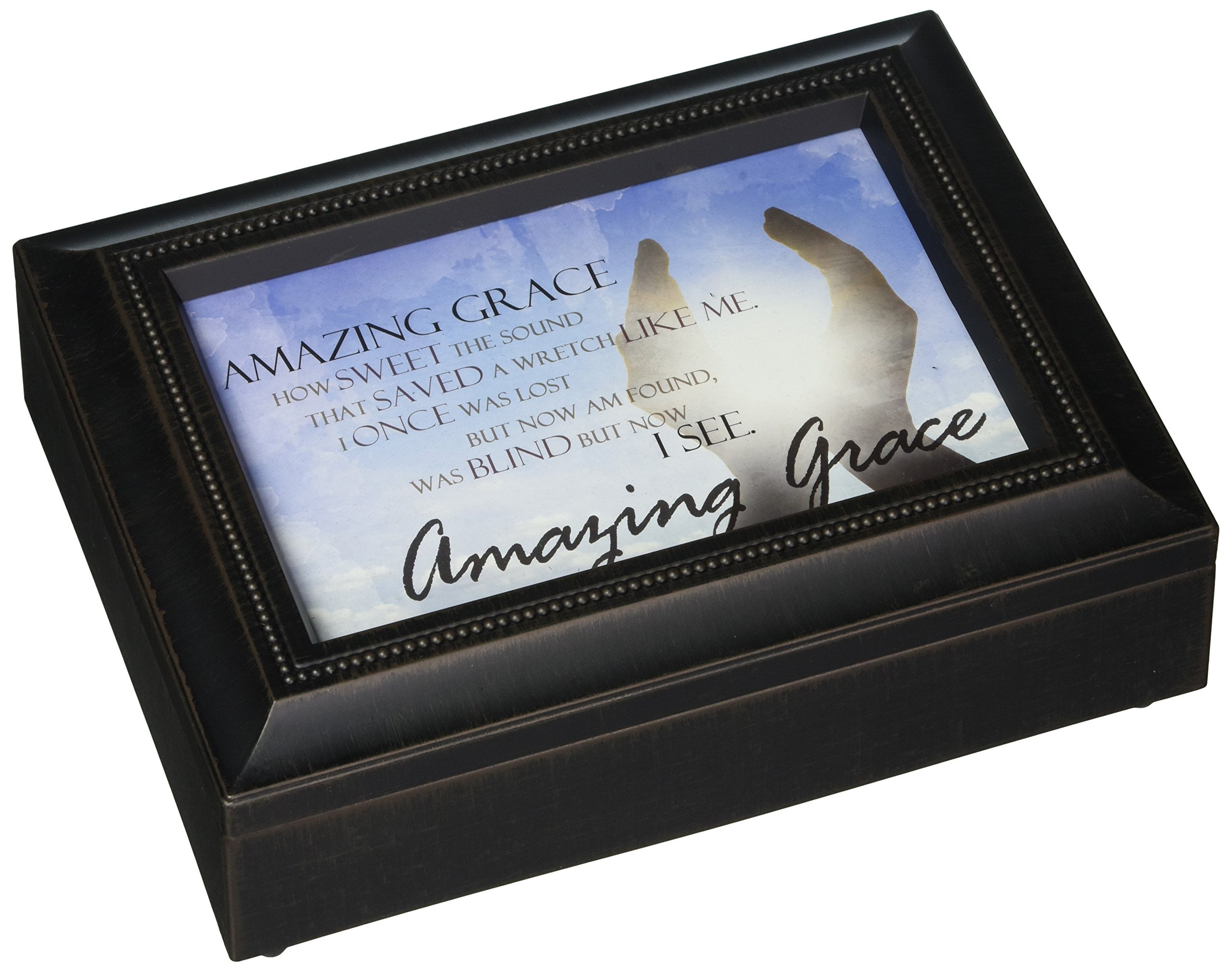 Carson Home Accents 17991 Amazing Grace Rectangle Music Box, 8-Inch by ...