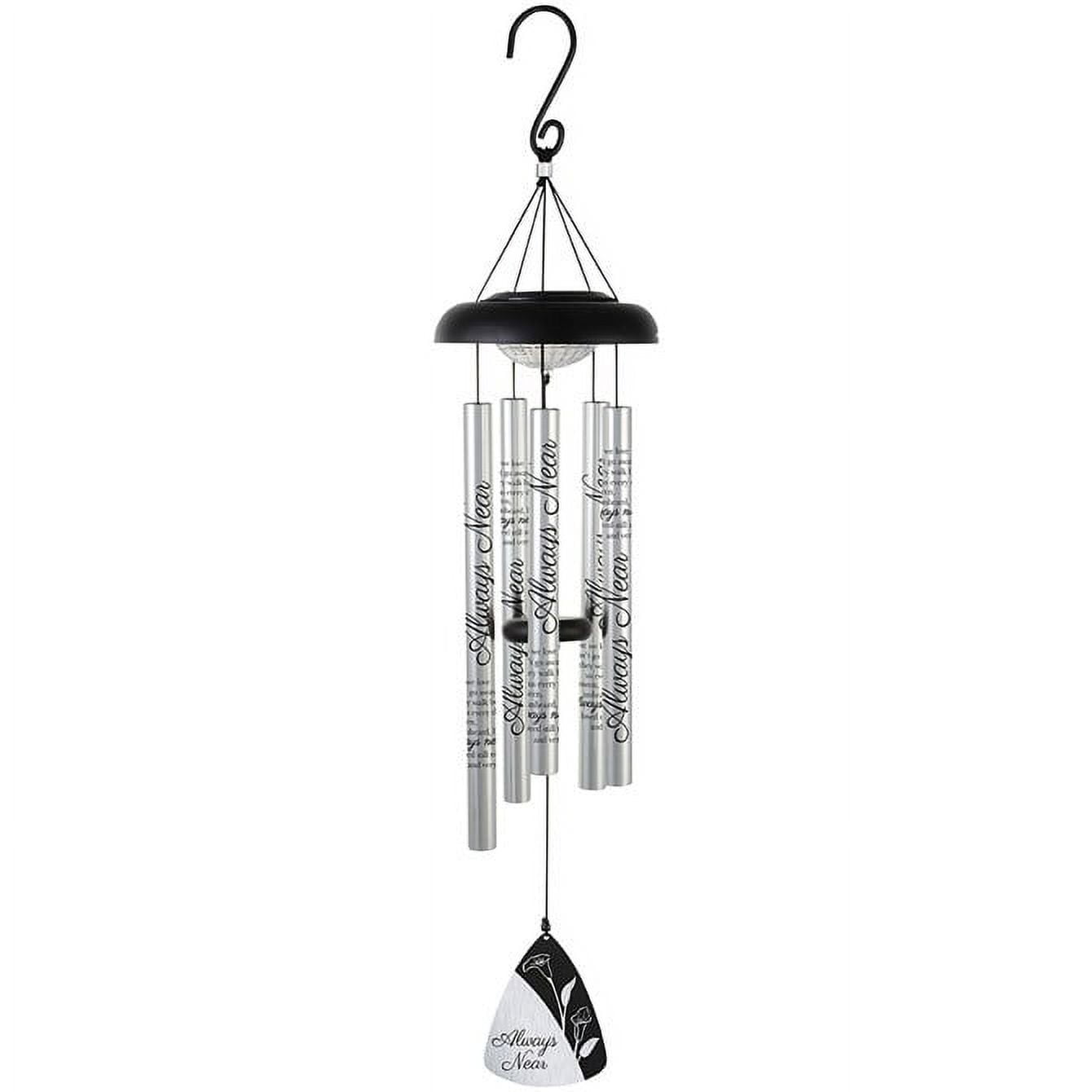 Carson Home Accents Always Near Solar Sonnet Wind Chime, 30-inch Length ...