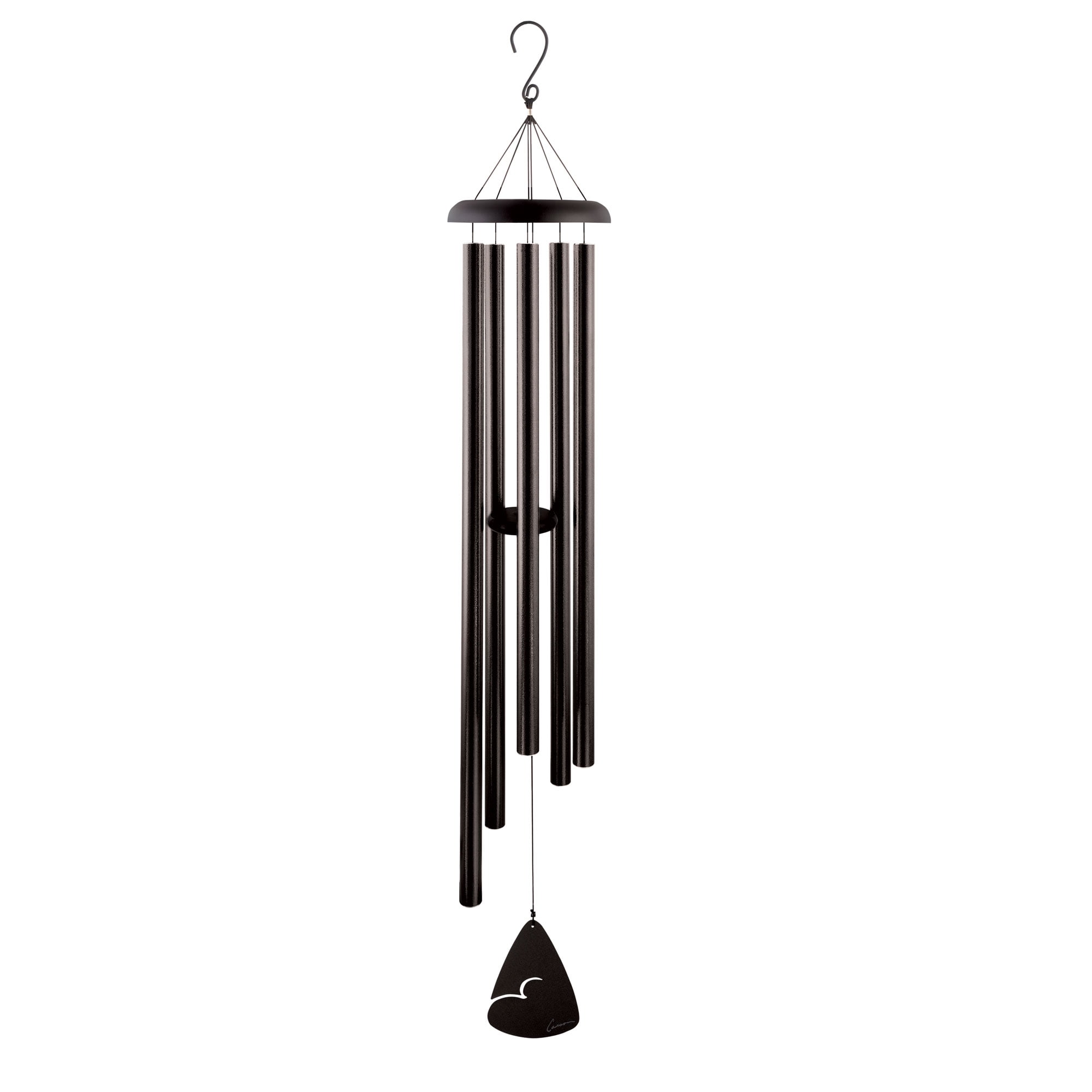 Carson Home Accents Signature Series Black Fleck 60" Outdoor Metal Wind ...