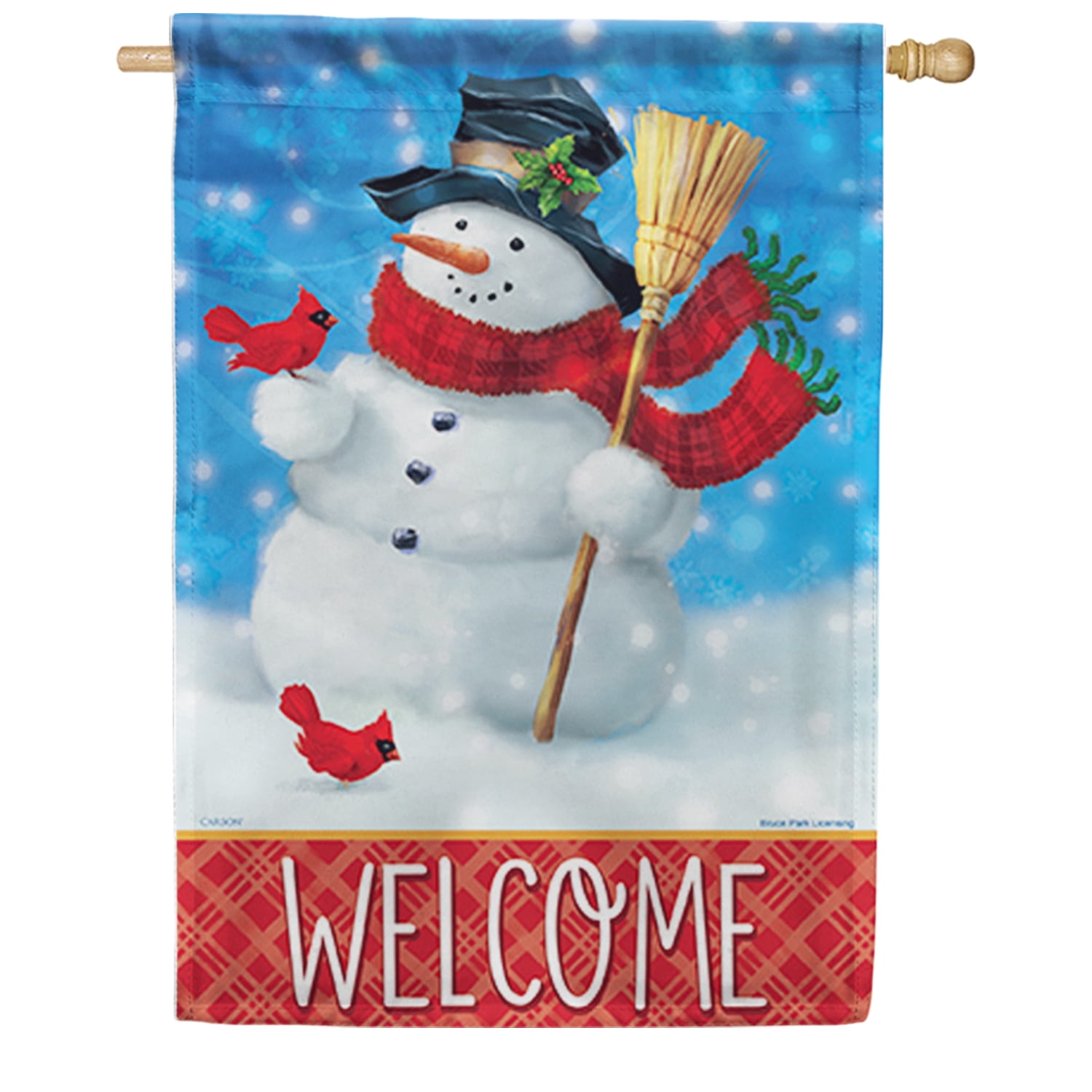 Carson House Flag - Blustery Snowman - Walmart.com